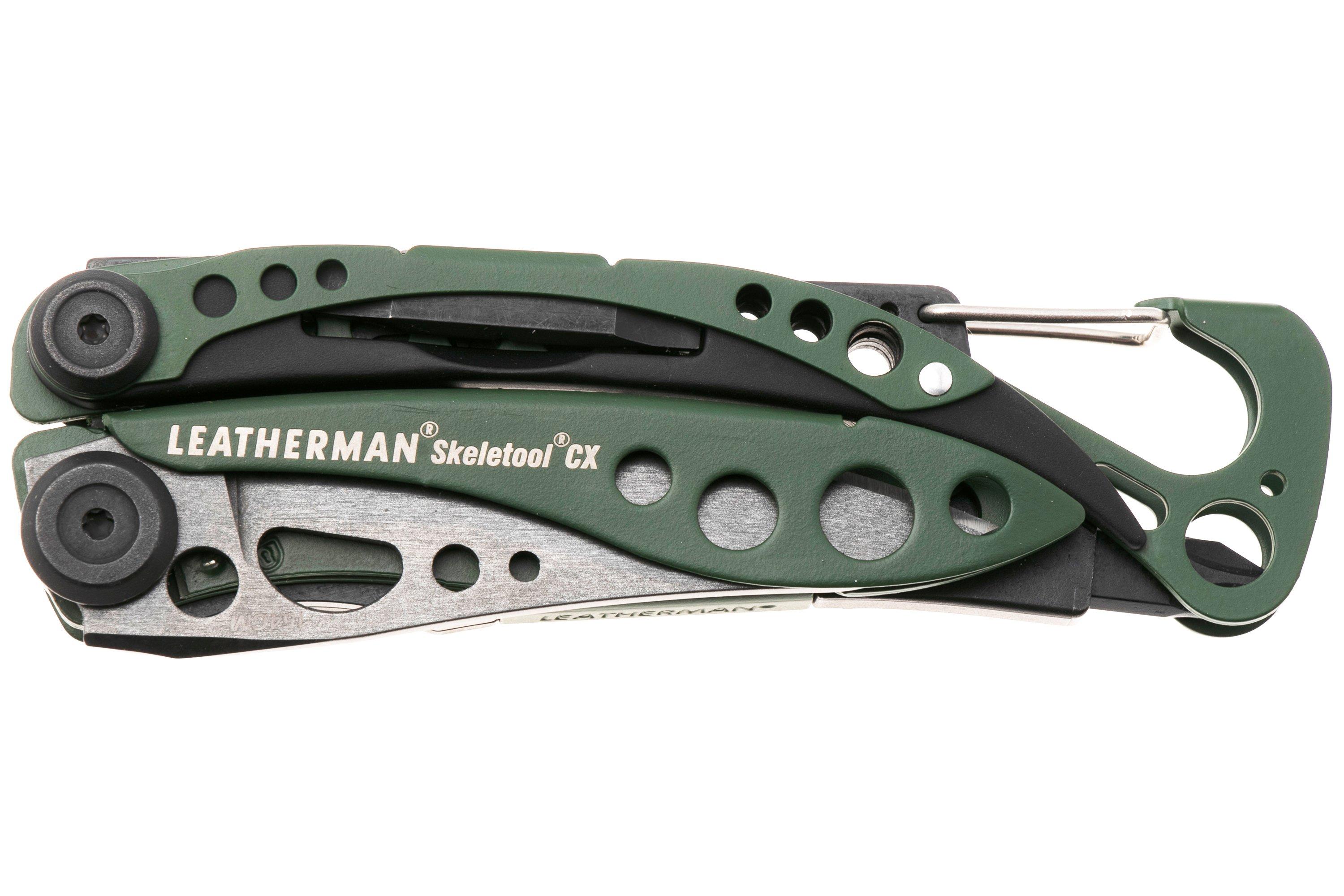 Leatherman Skeletool CX 833139 OD Green, multi-tool | Advantageously ...