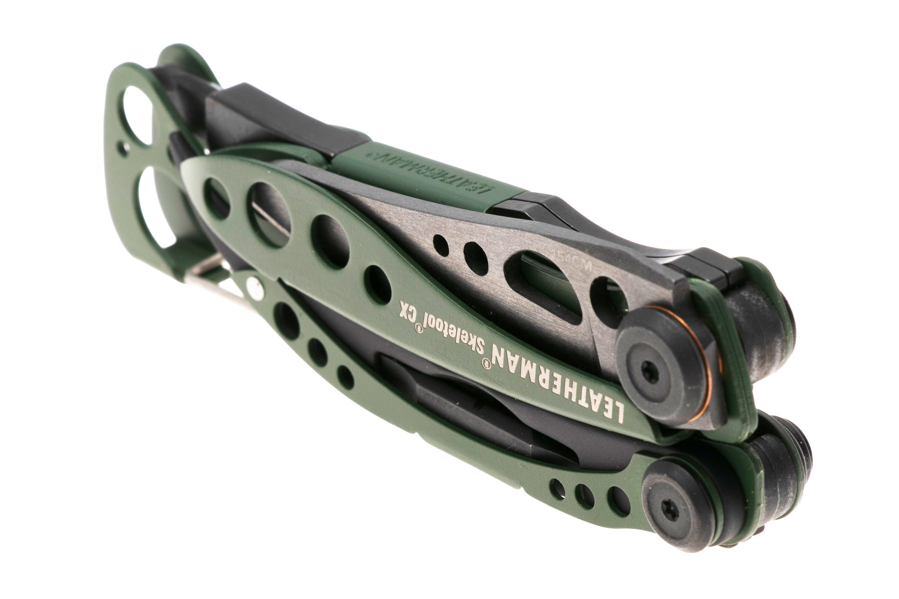Leatherman Skeletool CX 833139 OD Green, multi-tool | Advantageously ...
