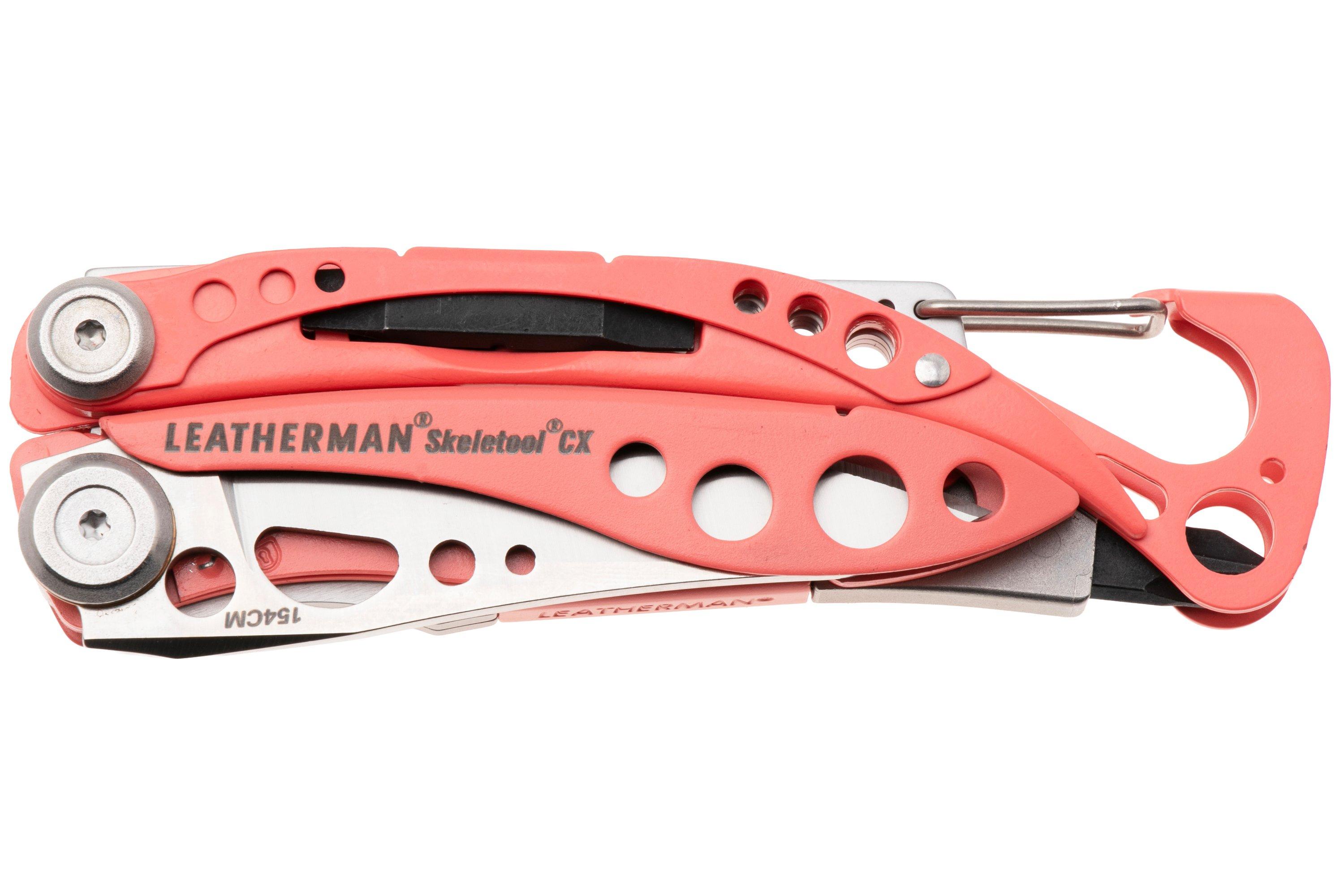 Leatherman Skeletool CX 833145 Guava, multi-tool | Advantageously ...