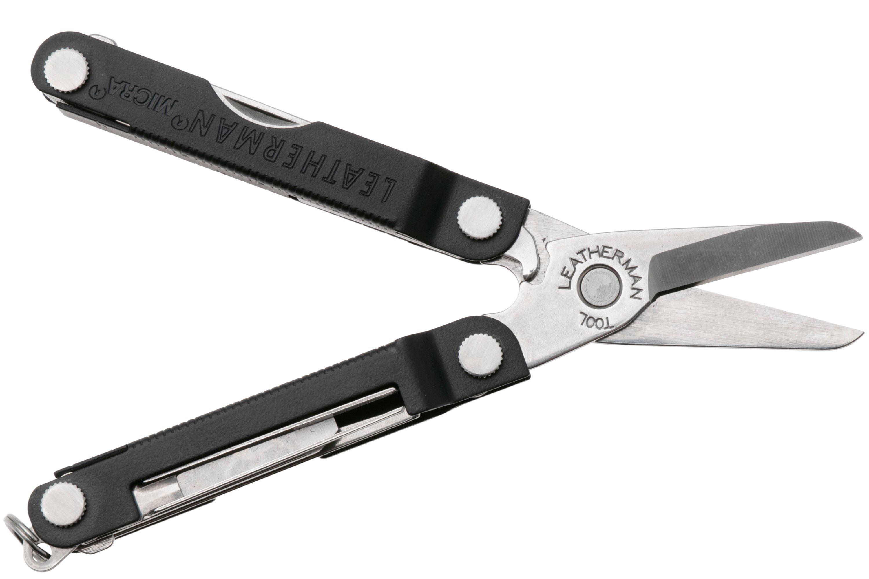 Leatherman Micra Jet Black 833179 keychain multitool | Advantageously ...