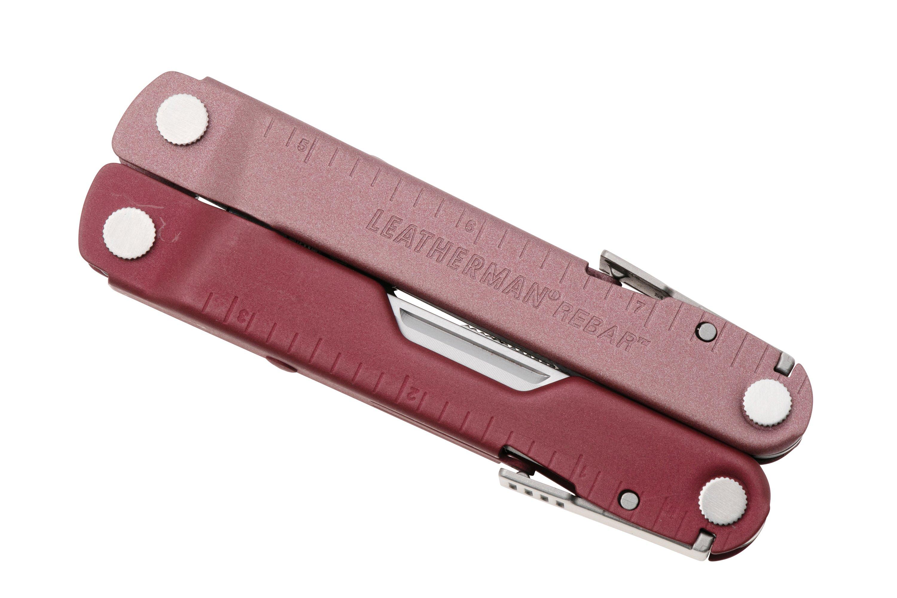 Leatherman Rebar 833317 Heathered Cranberry, multi-tool ...