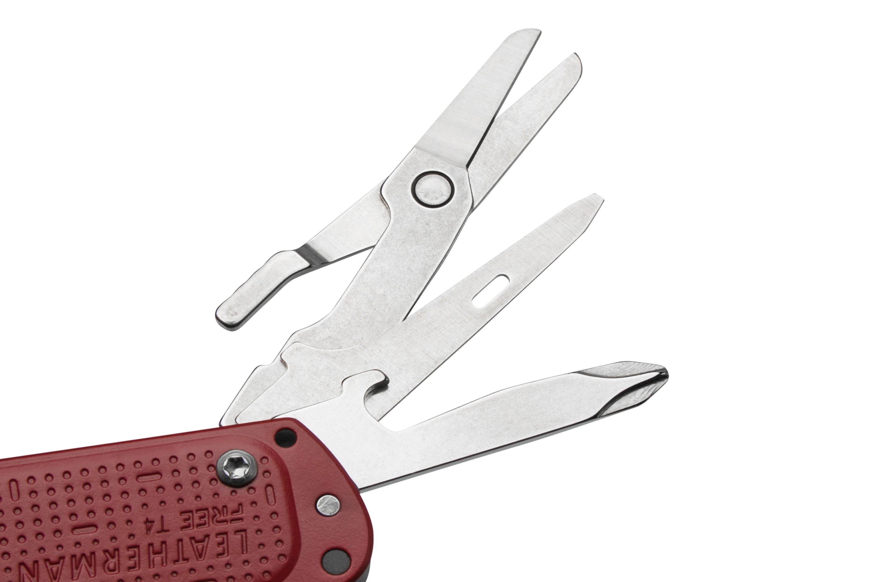 Leatherman Free T4 Crimson, FREE-T4-CR multi-tool | Advantageously ...