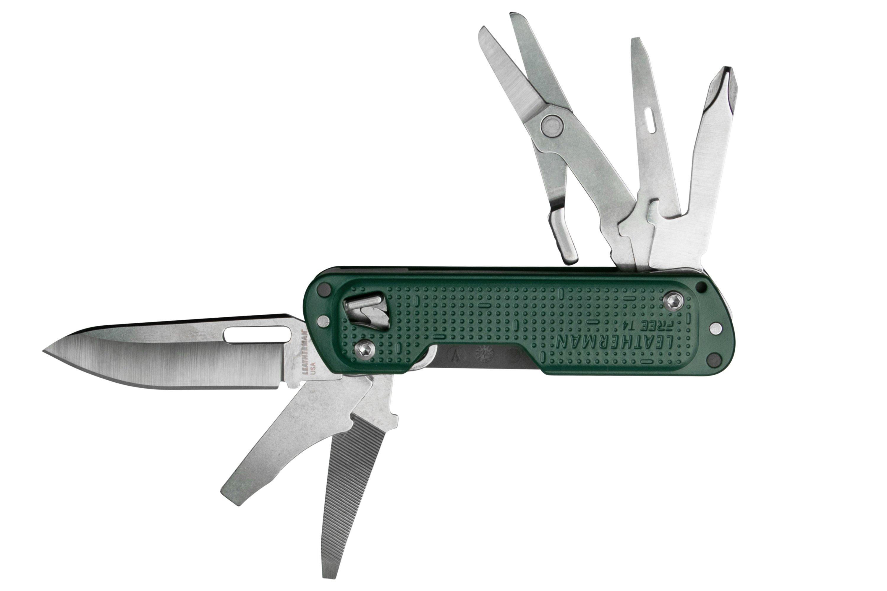 Leatherman Free T4 Evergreen, FREE-T4-EG multi-tool | Advantageously ...