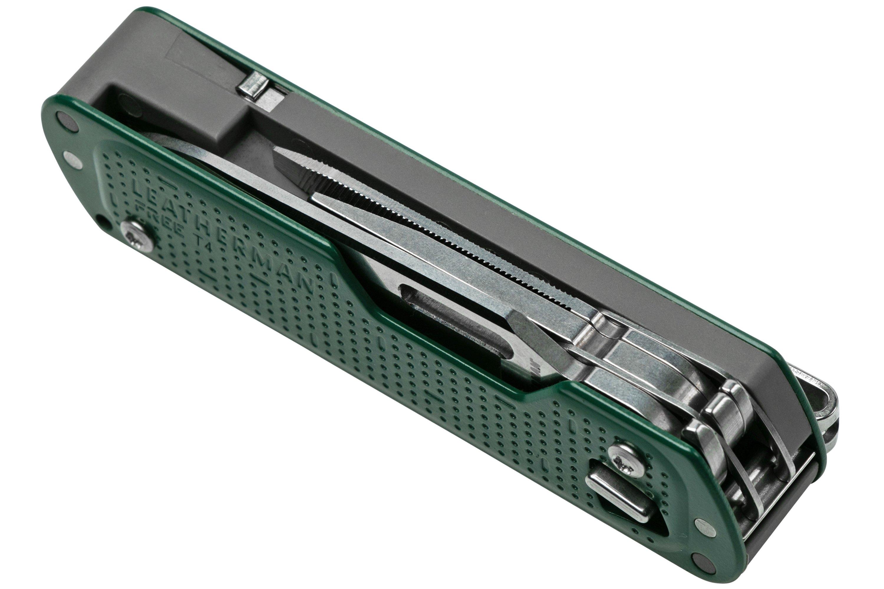 Leatherman Free T4 Evergreen, FREE-T4-EG multi-tool | Advantageously ...