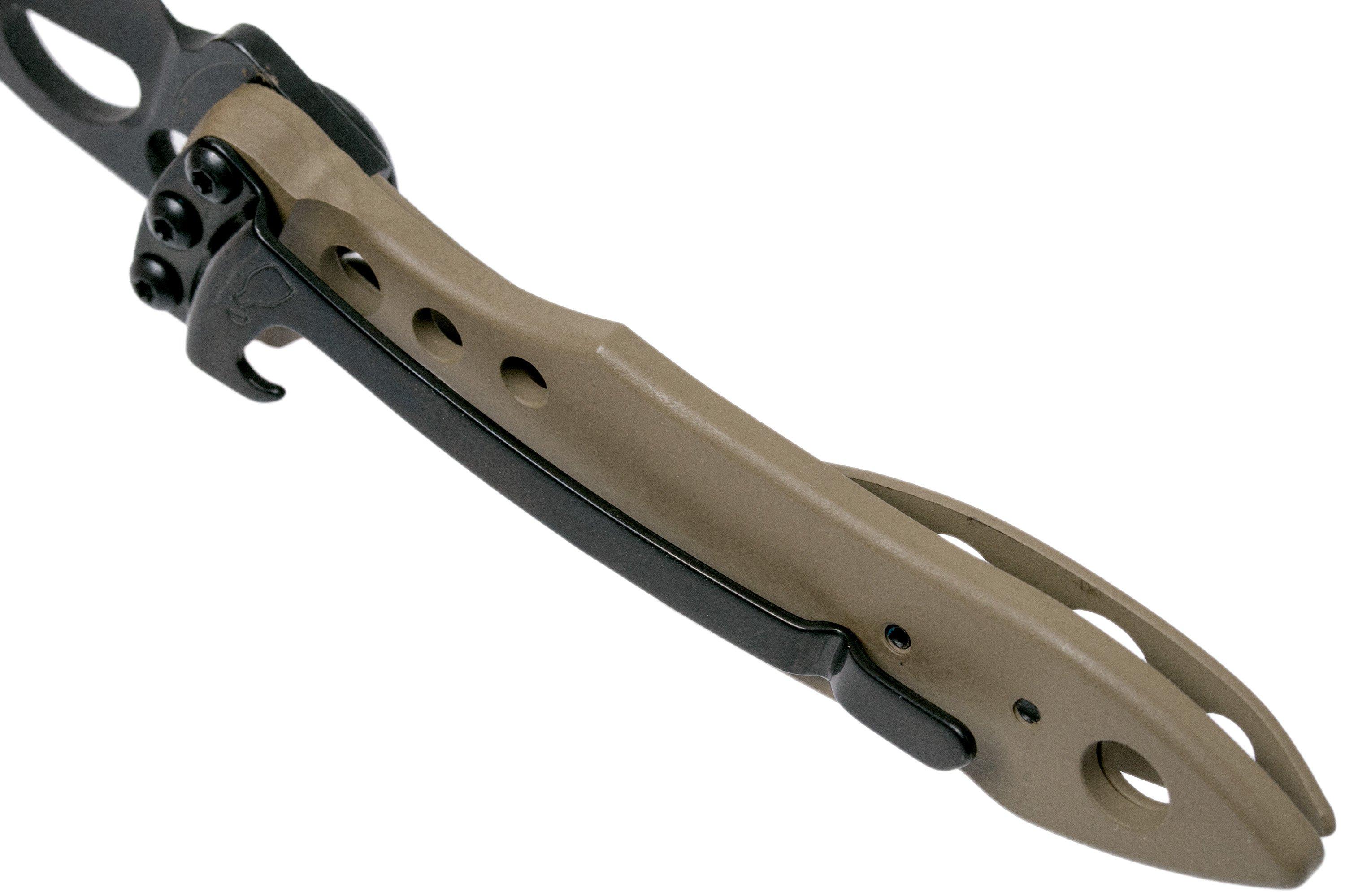 Leatherman Skeletool Knife KBx Coyote pocket knife partially serrated ...