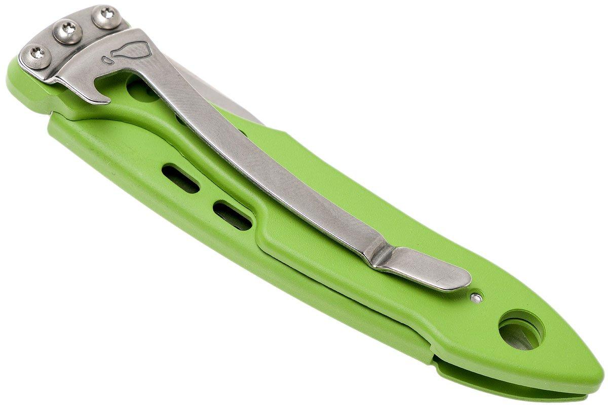 Leatherman Skeletool Knife KBx partially serrated pocket knife, Green ...