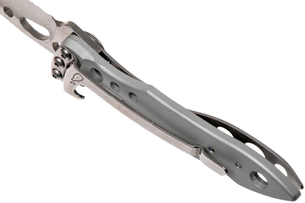 Leatherman Skeletool Knife KBx partially serrated pocket knife, silver ...