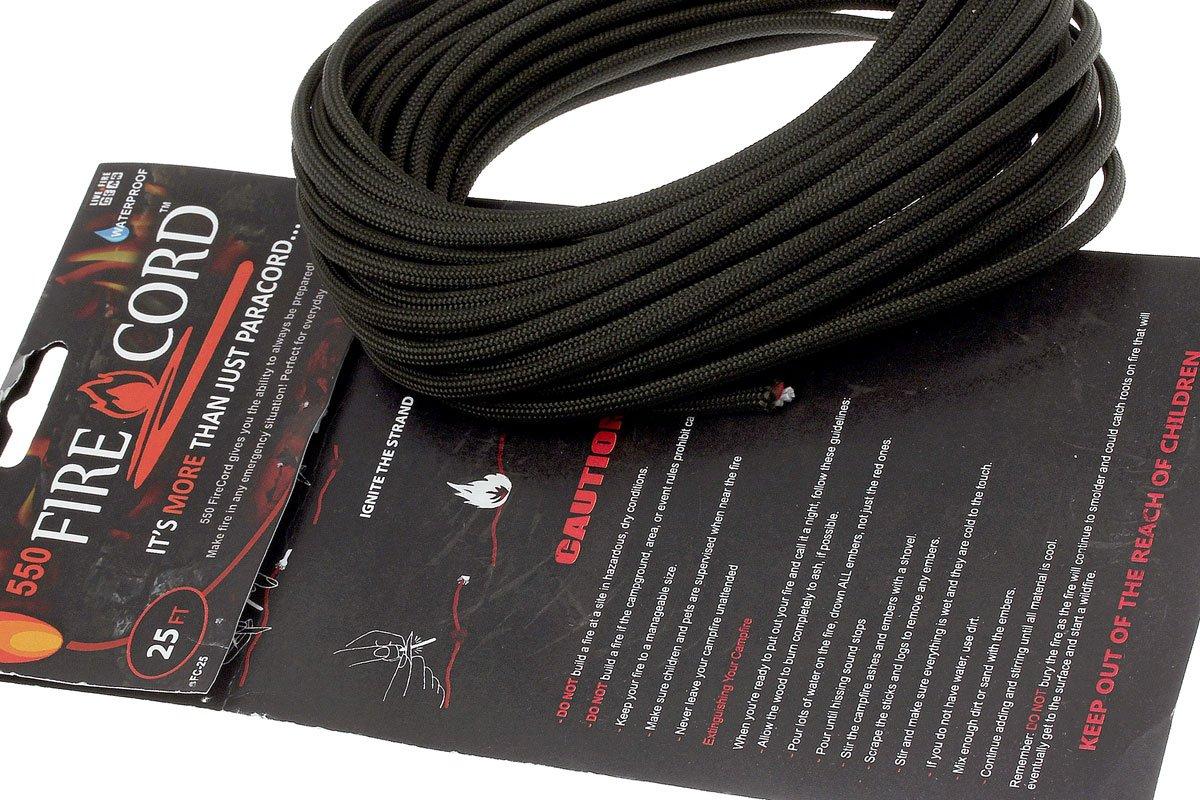 Live Fire Firecord 550 Paracord 25ft, OD-green | Advantageously ...
