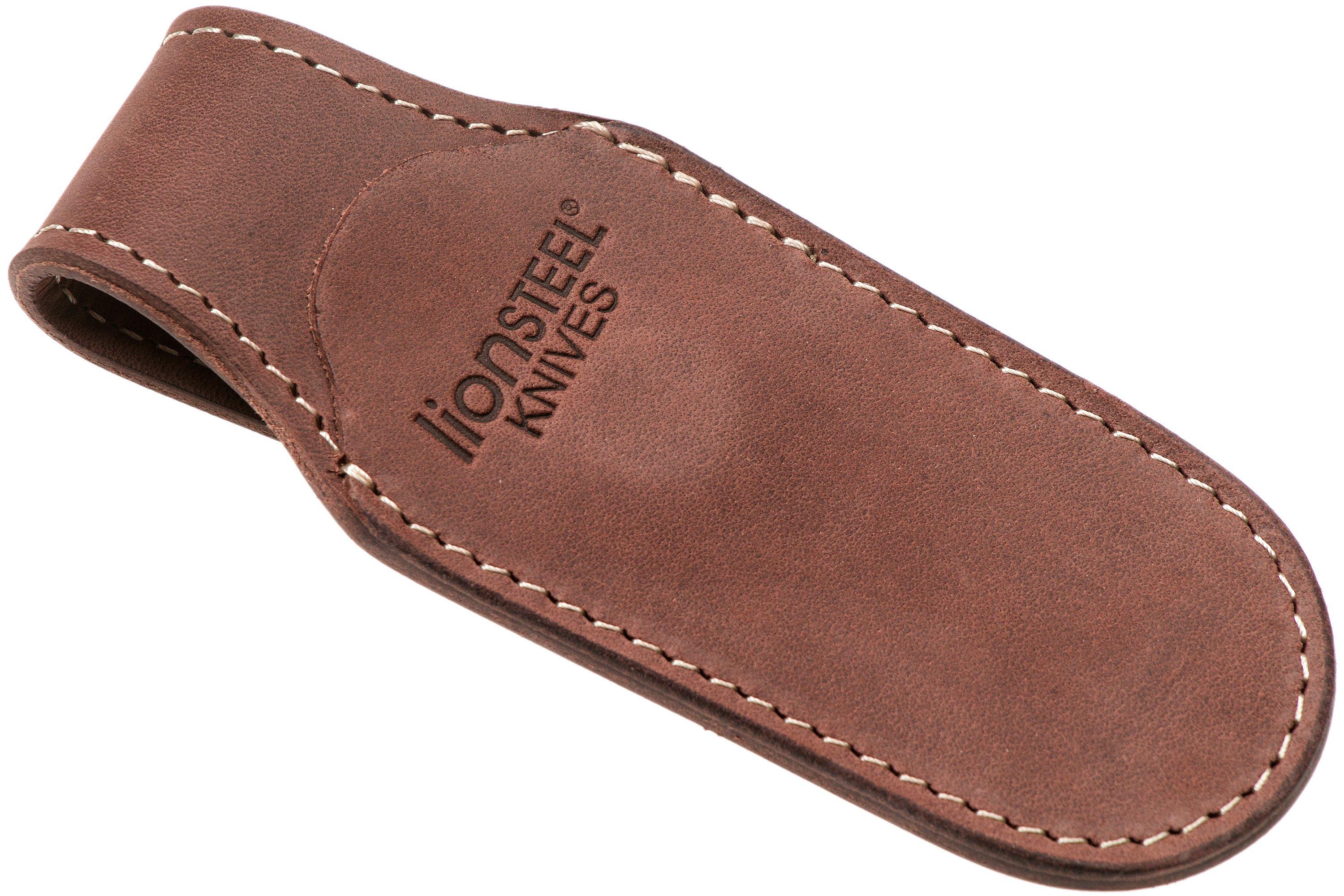LionSteel 900MK01 BR Lederscheide mit Magnetverschluss, dunkelbraun ...