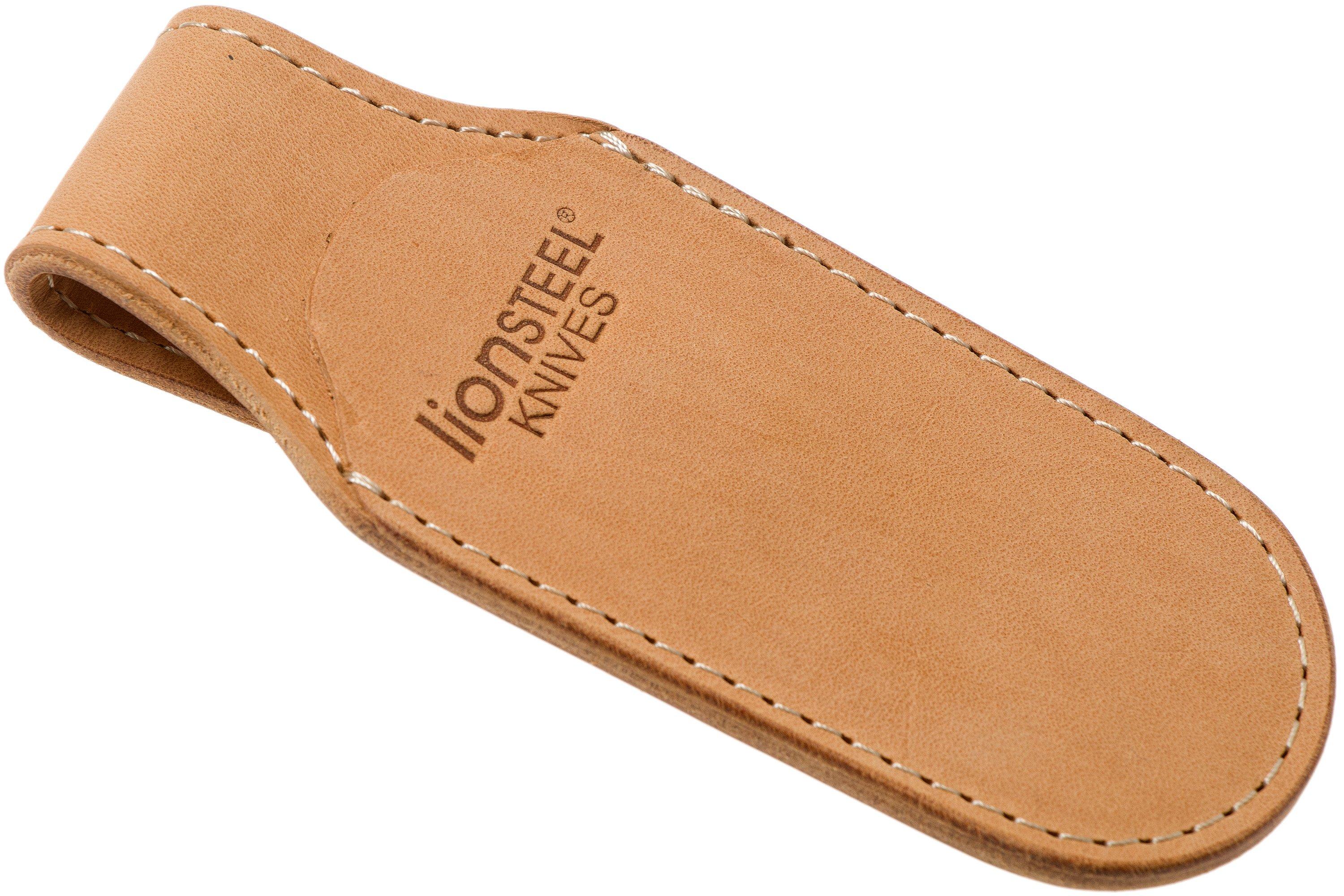 LionSteel 900MK01 SN sheath with magnetic closure, light brown leather ...