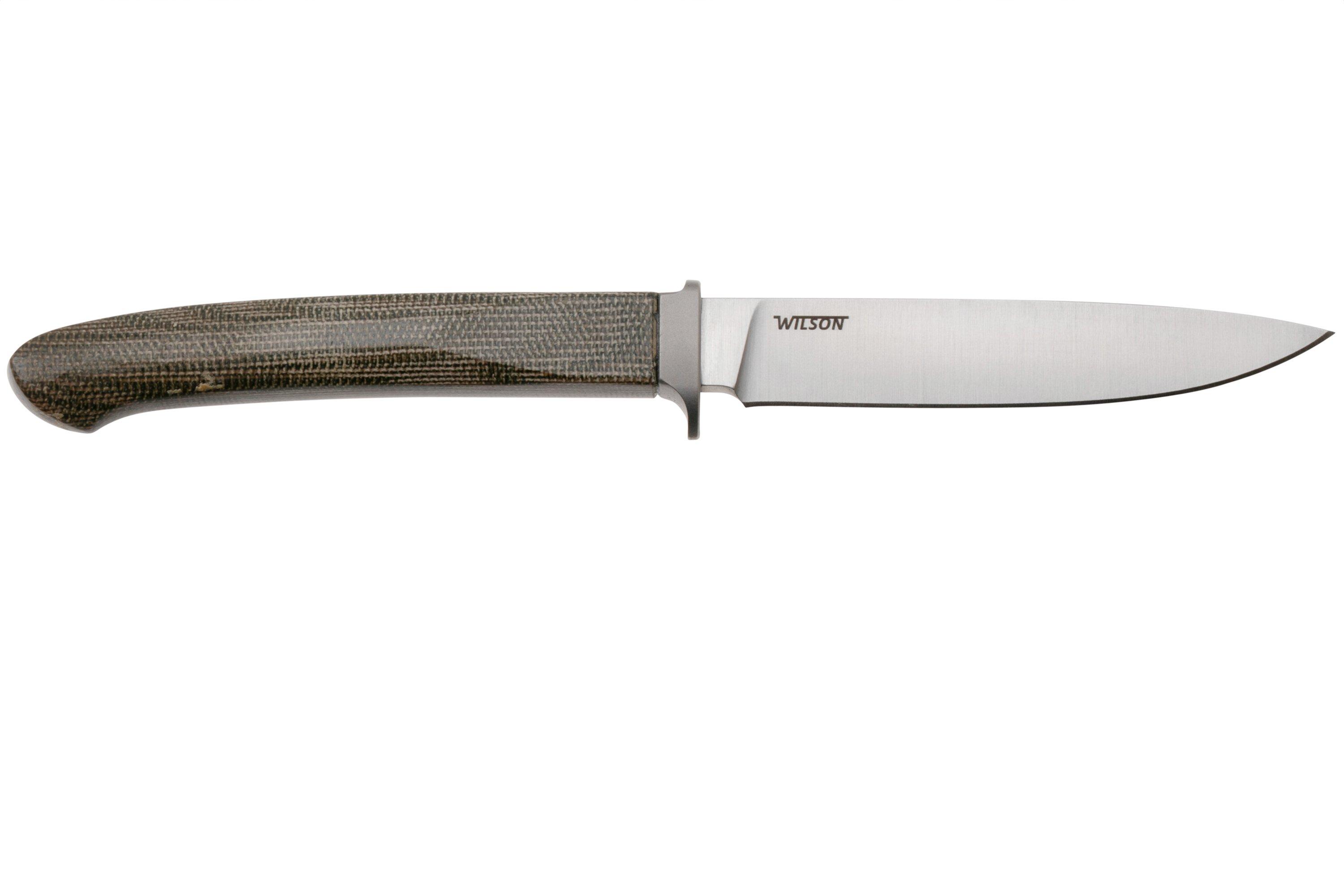 LionSteel Ago AG1-CVG Green Canvas Micarta, Titanium Guard ...