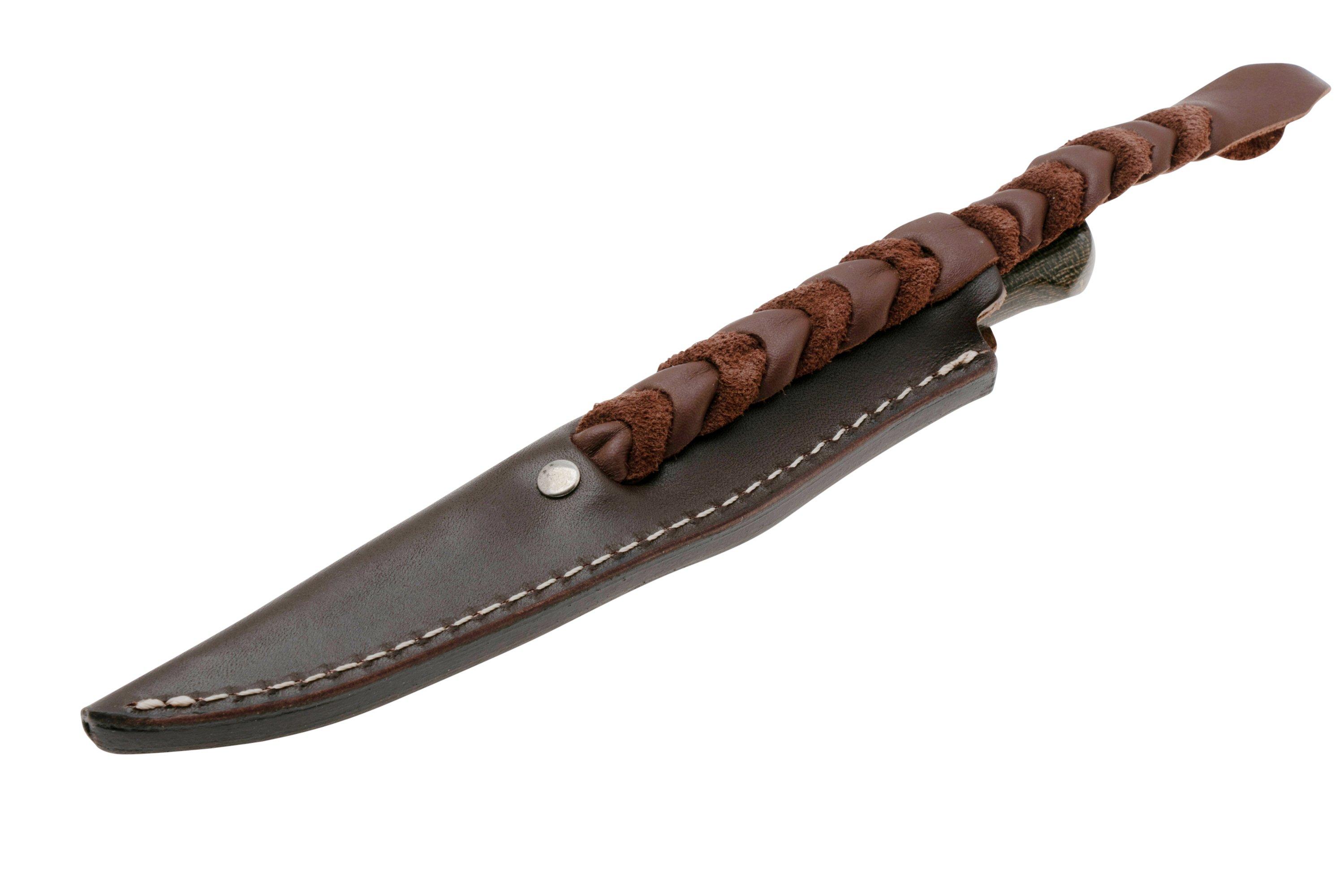 LionSteel Ago AG1-CVG Green Canvas Micarta, Titanium Guard ...