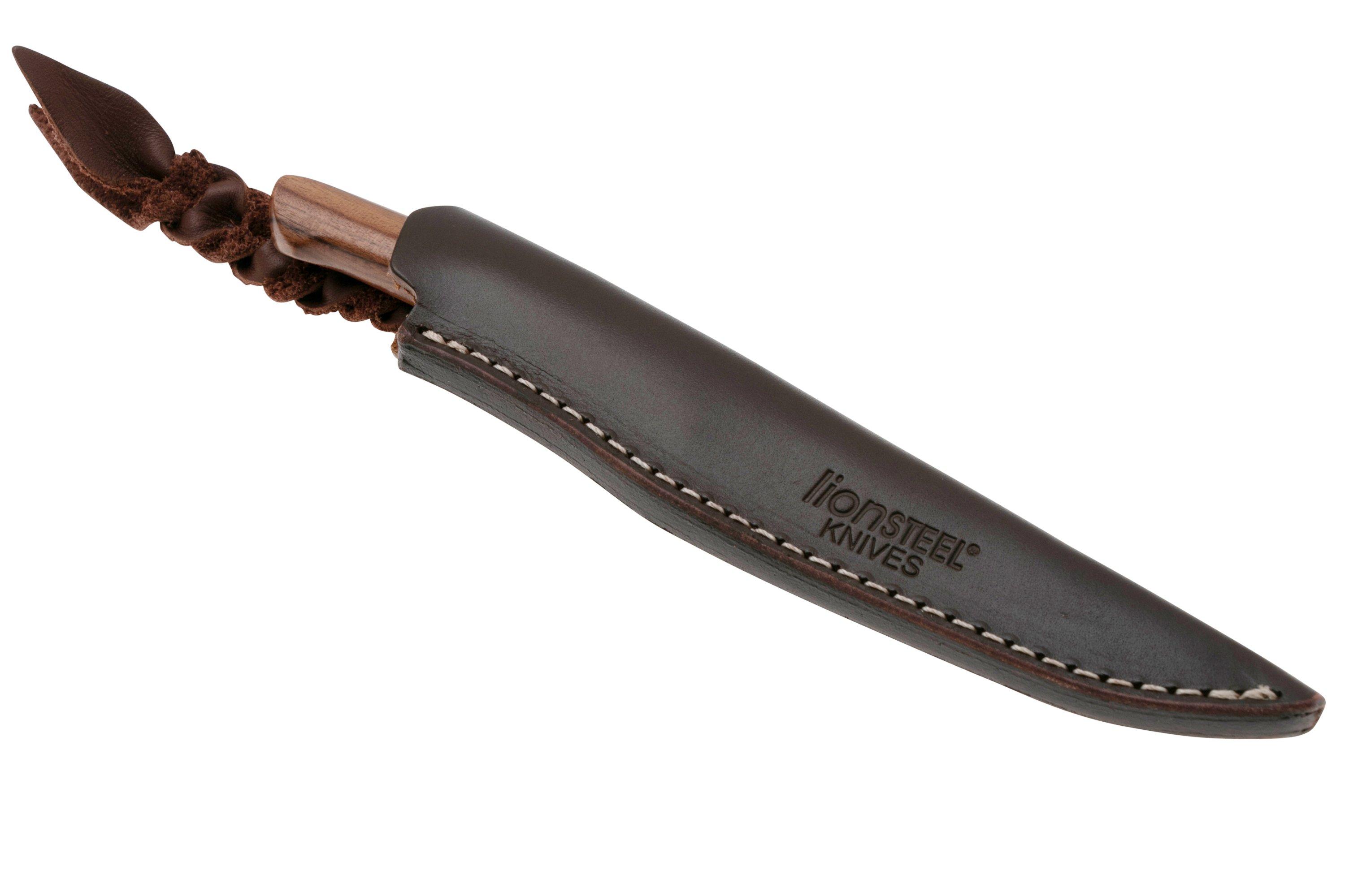 LionSteel Ago AG1-ST Santos Wood, Titanium Guard, Feststehende Messer ...