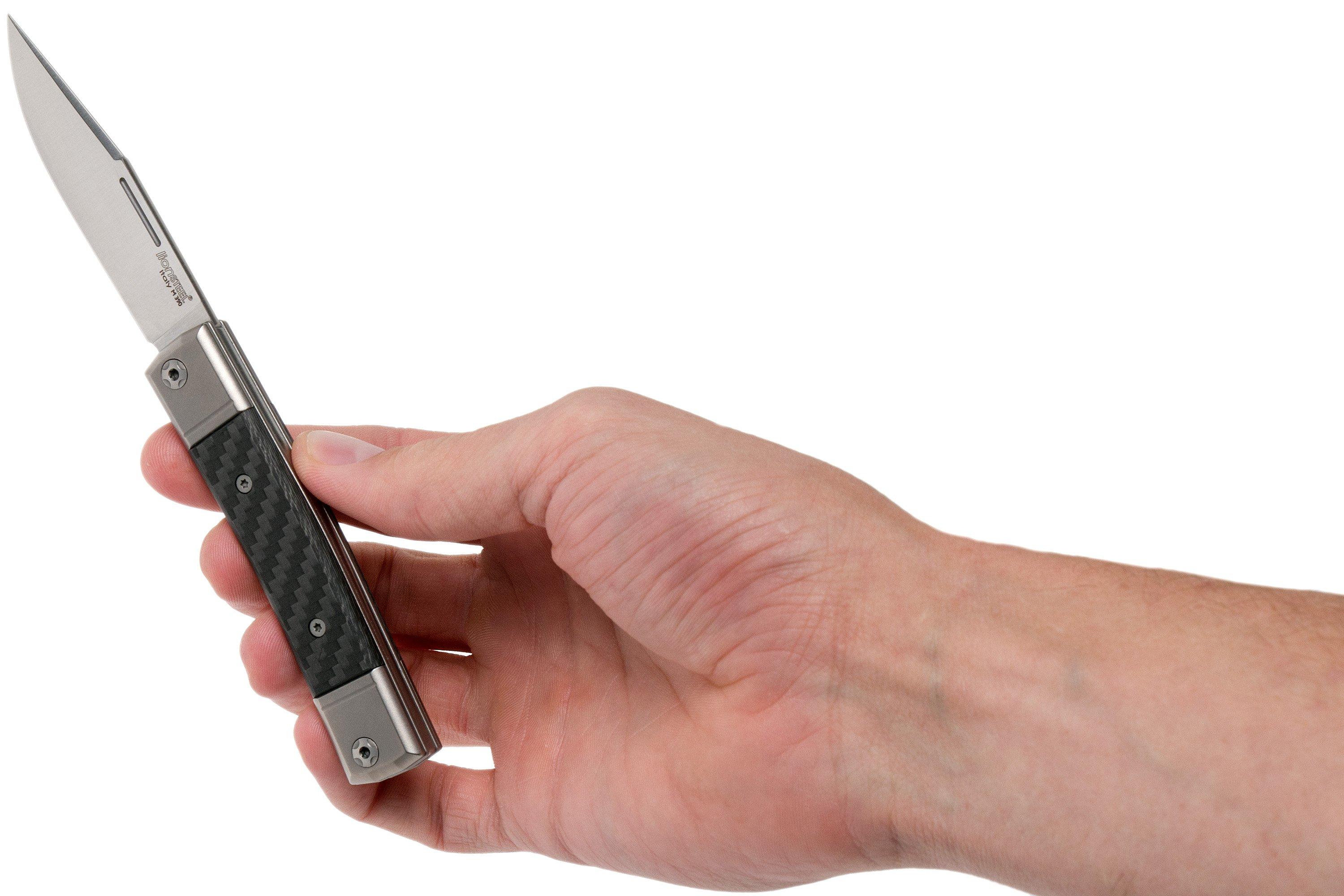 LionSteel BestMan BM1 CF Carbon Fiber couteau de poche slipjoint ...