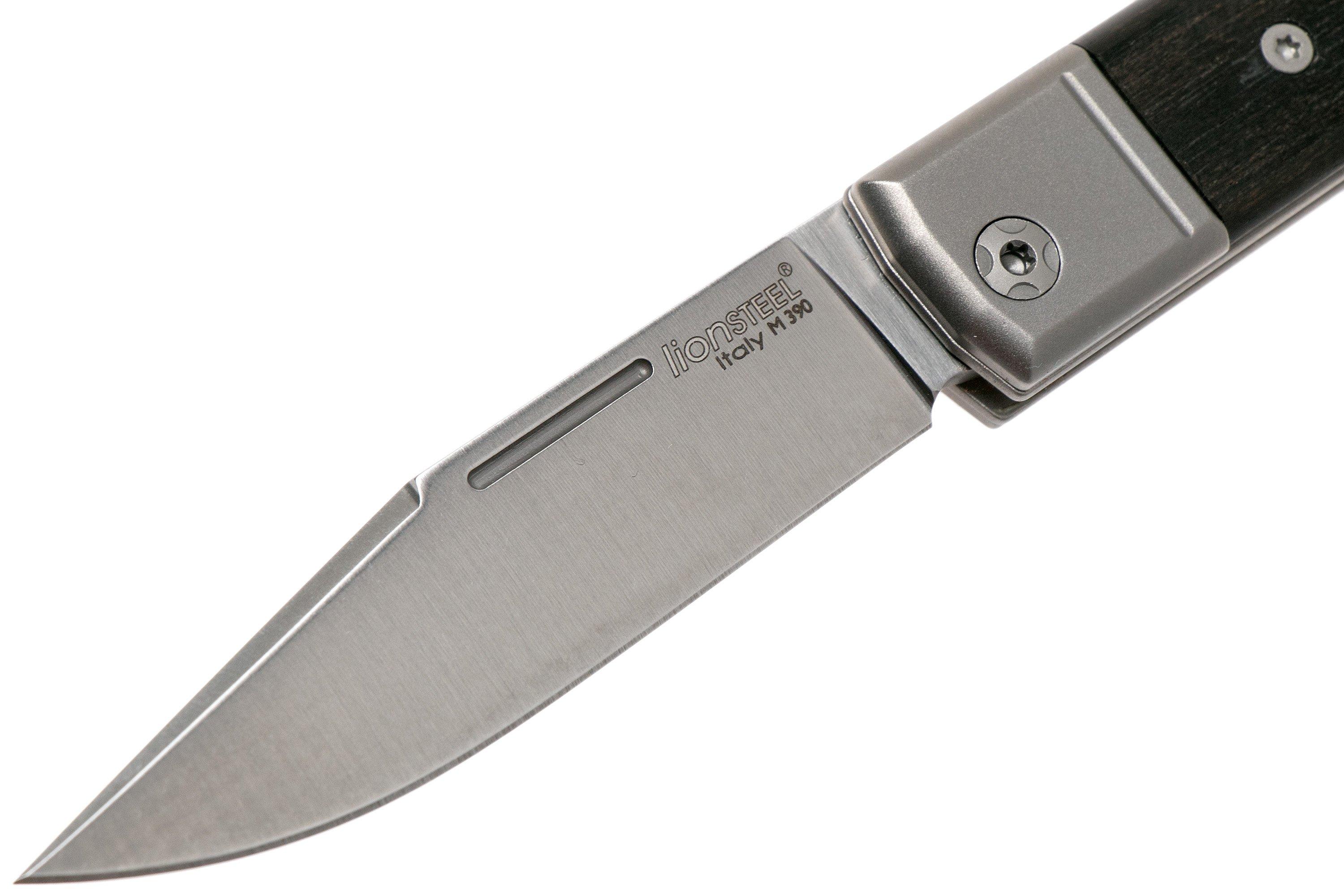 LionSteel BestMan BM1 EB Ebony slipjoint pocket knife | Advantageously ...