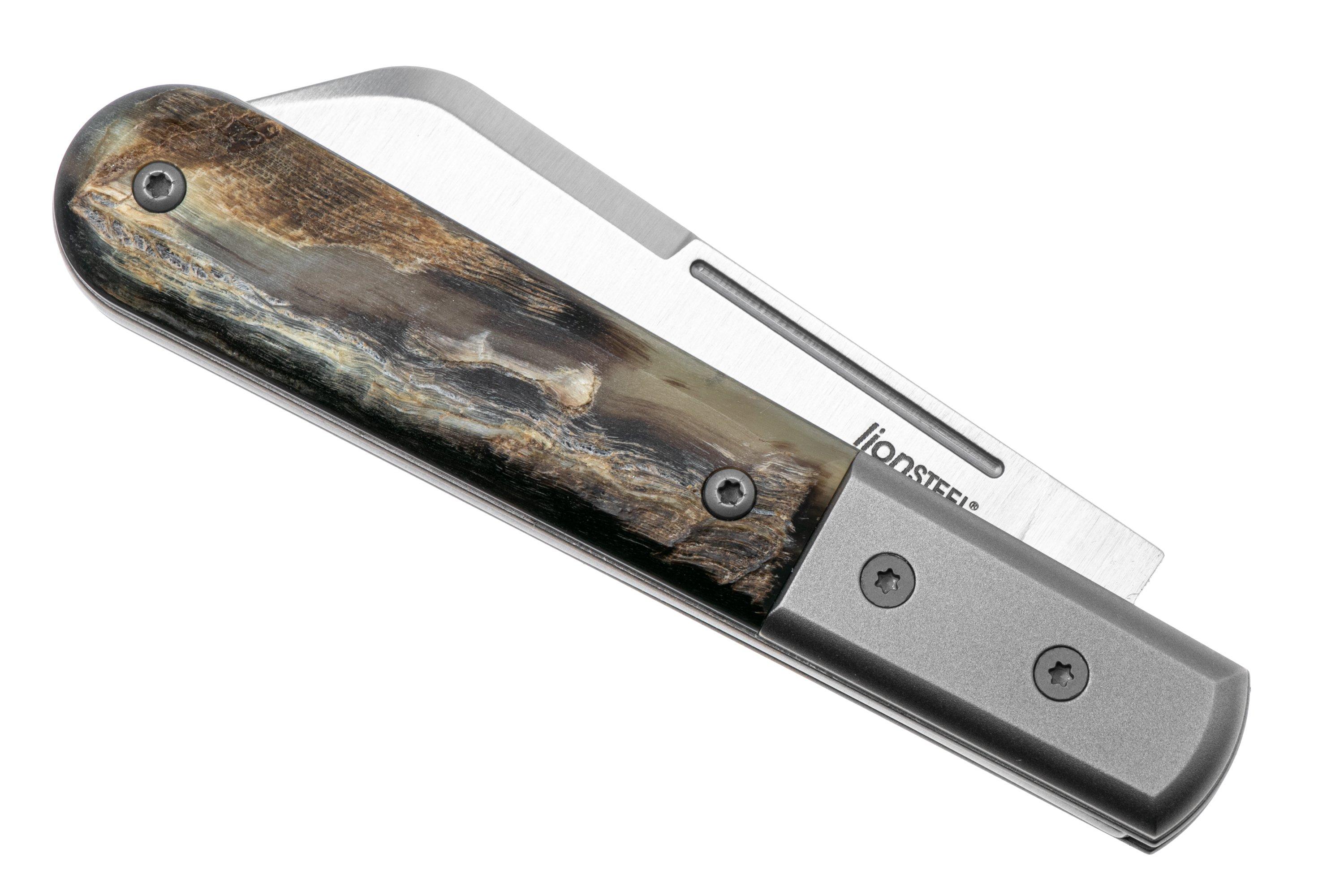 LionSteel Dom Barlow CK0115-RM Ram's horn, pocket knife ...