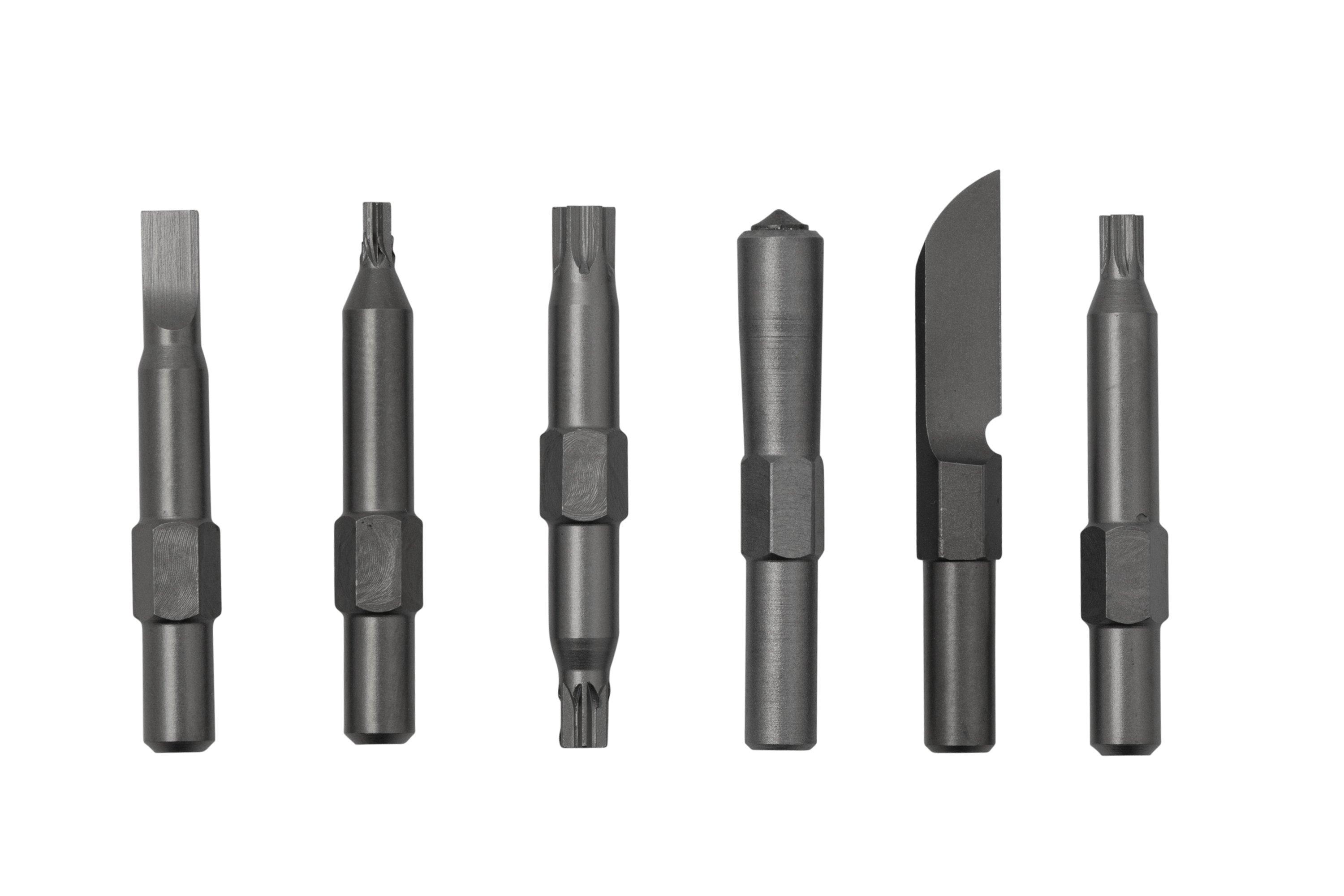 LionSteel Eggie Grey Titanium EG-GY keychain bit set and multi-tool ...