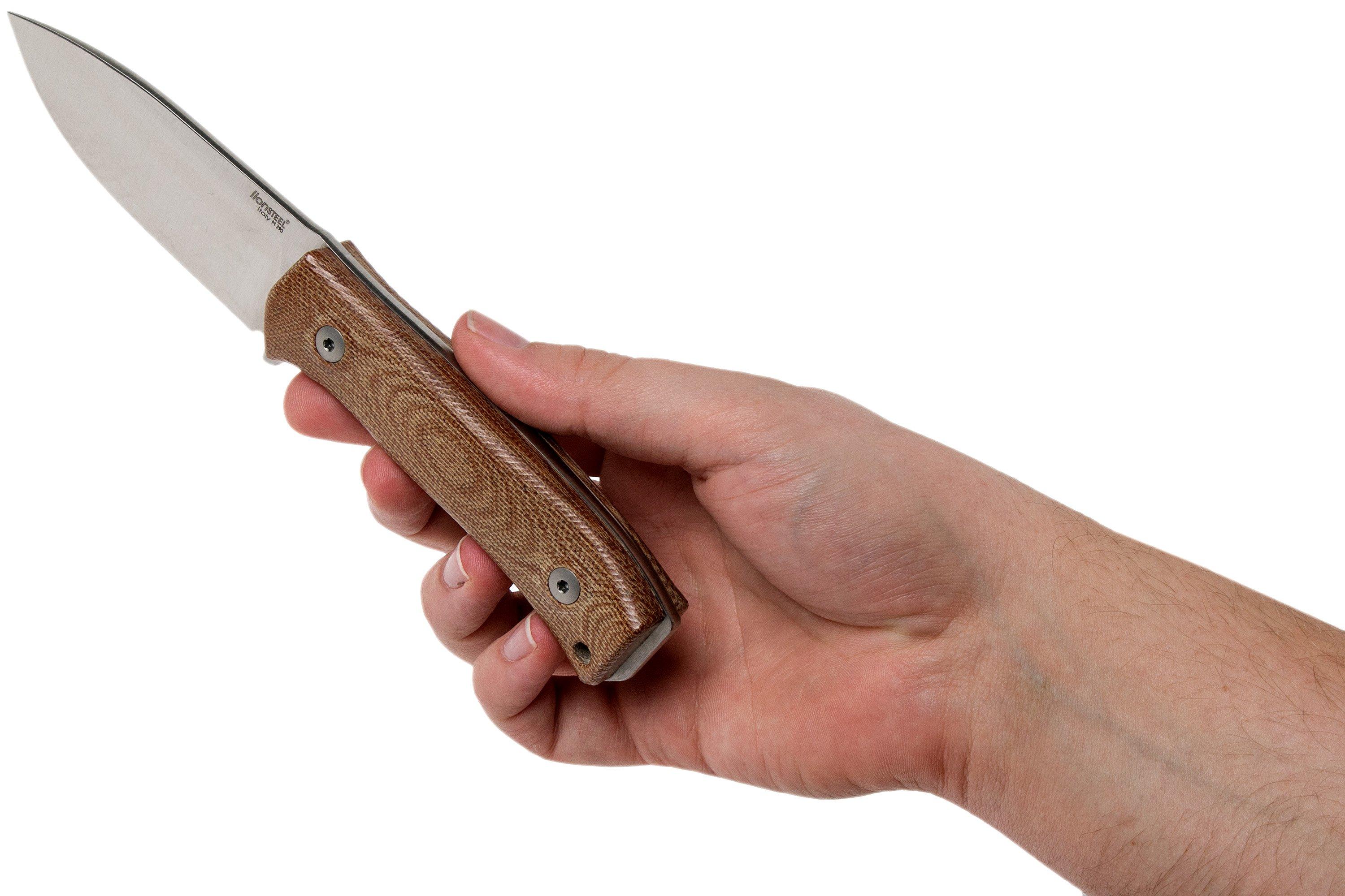 LionSteel M4-CVN M390, natural canvas micarta | Advantageously shopping ...