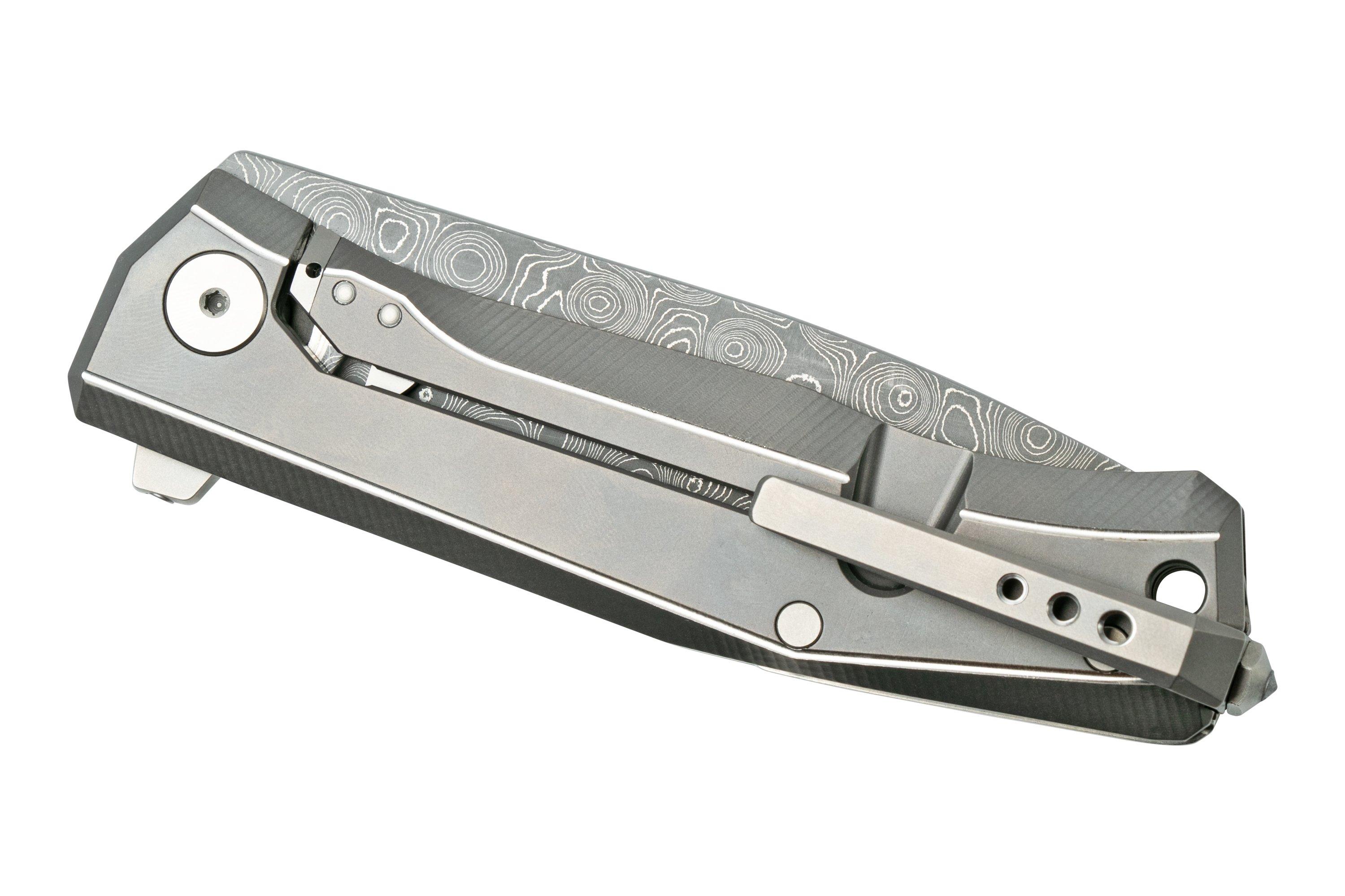LionSteel Myto Damascus, Titan grau MT01D-GY Taschenmesser, Molletta ...