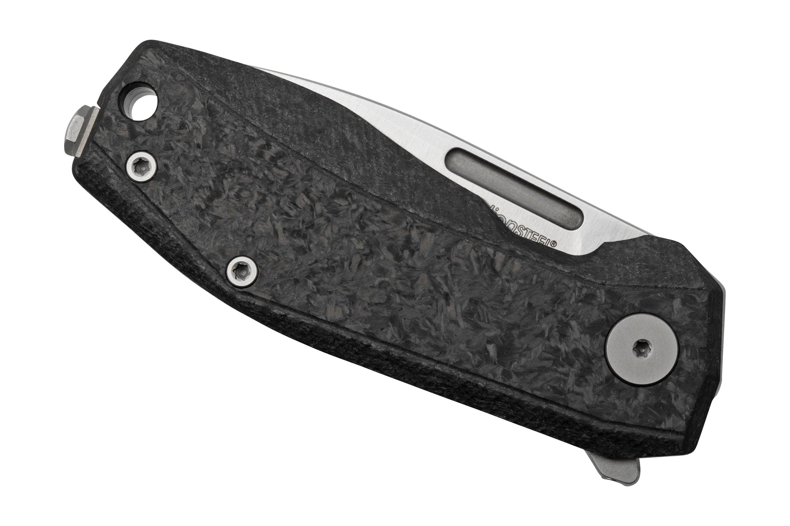 LionSteel Nano NA01-CF Frame Bloqueio, Magnacut, Carbon Fiber, navalha ...