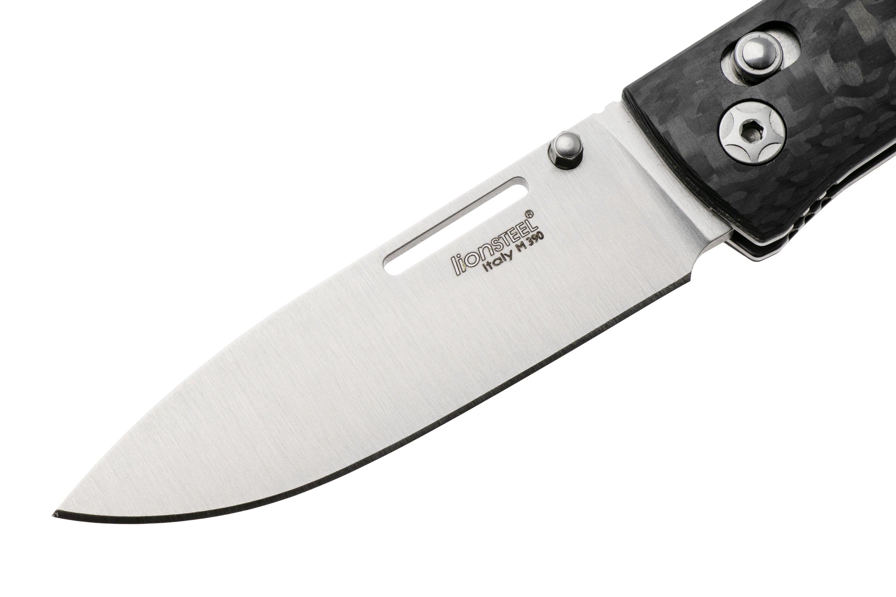 LionSteel NiNi NN1 CF M390 Satin, Full Carbon Fiber, zakmes, Gianni ...