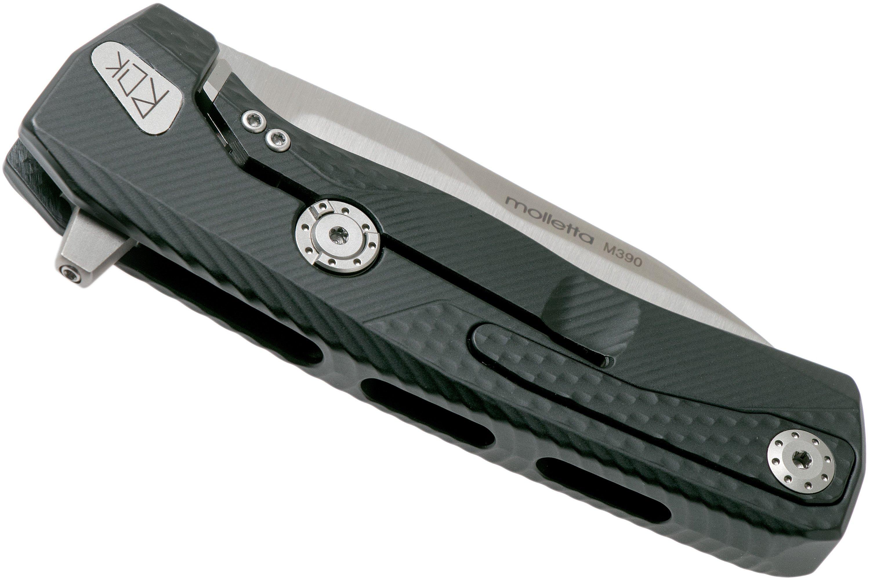 LionSteel ROK Satin Black Aluminium ROK A BS pocket knife ...