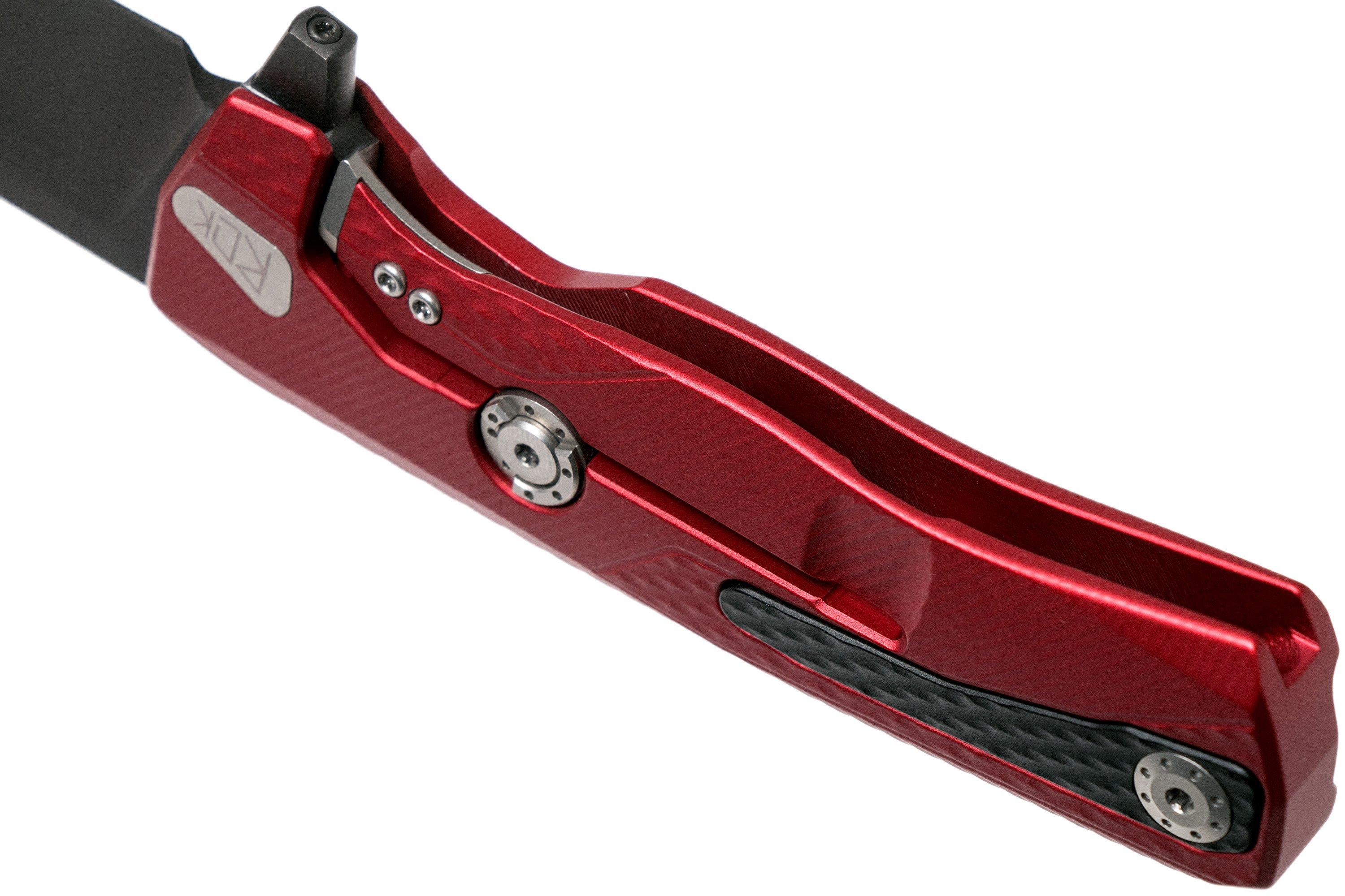 LionSteel ROK Black Red Aluminium ROK A RB pocket knife ...