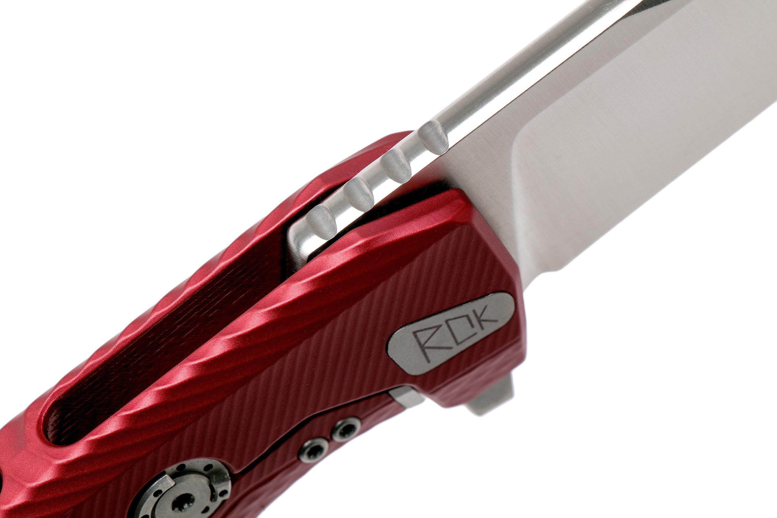 LionSteel ROK Satin Red Aluminium ROK A RS pocket knife ...