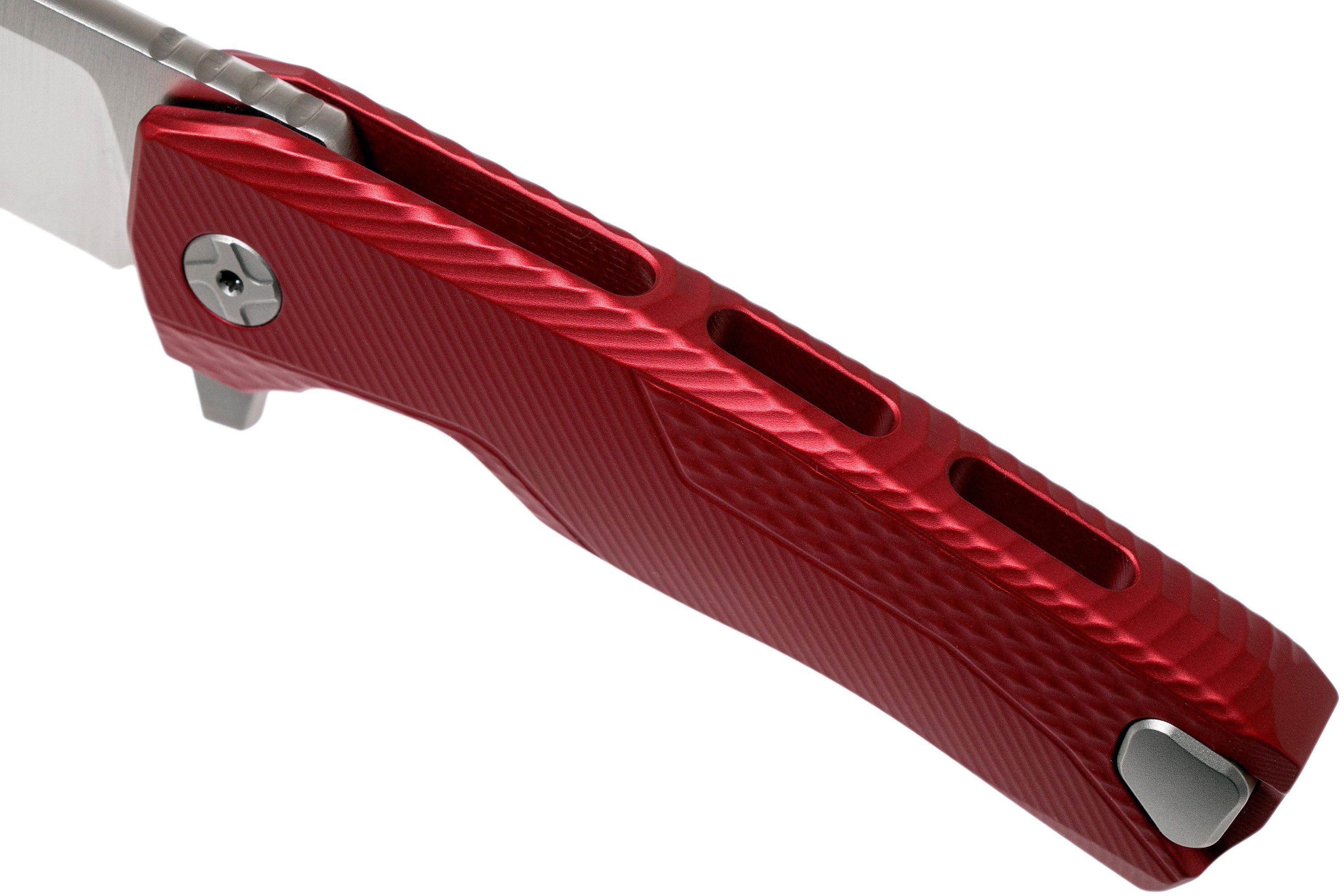 LionSteel ROK Satin Red Aluminium ROK A RS pocket knife ...