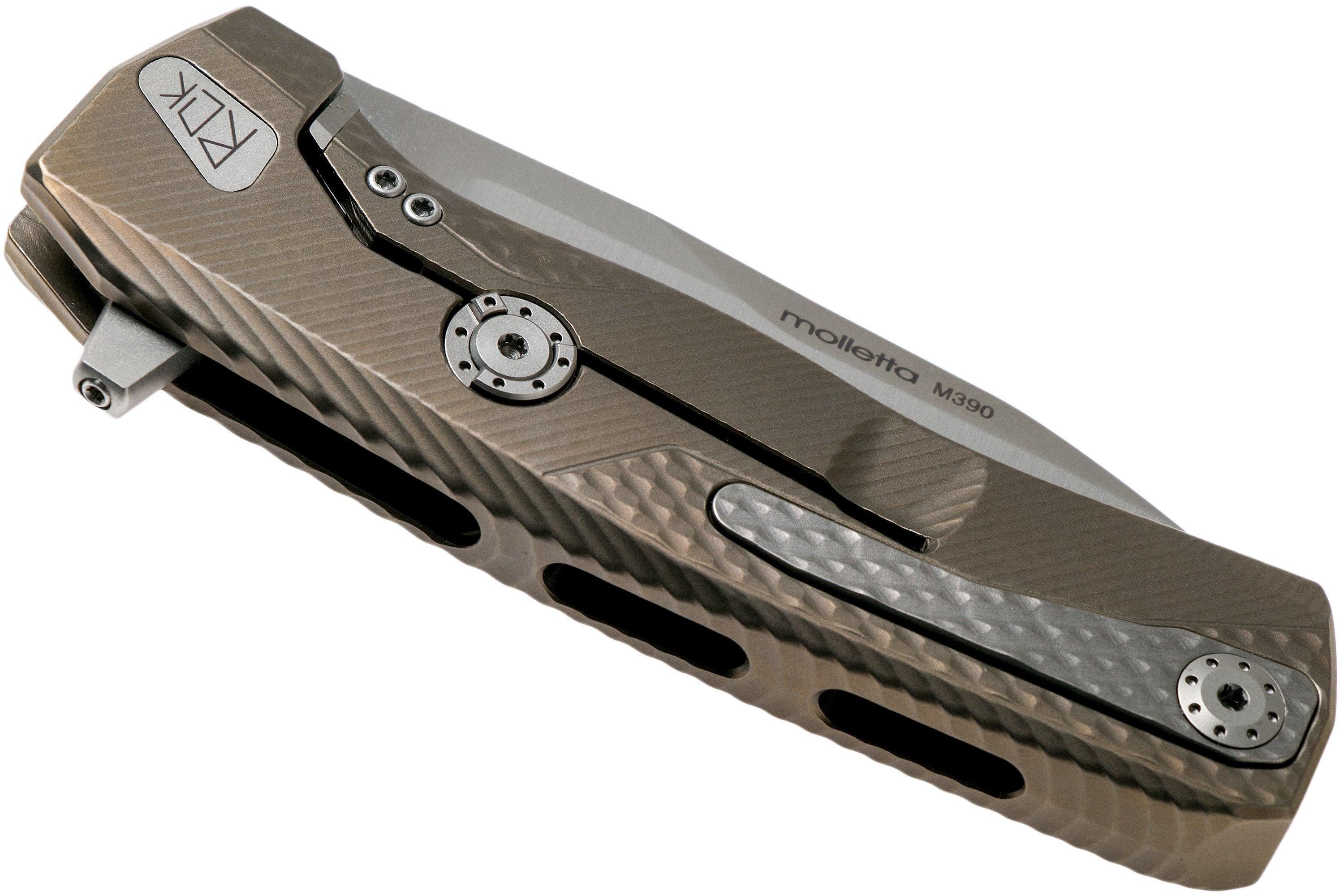 LionSteel ROK Bronze Titanium ROK B pocket knife | Advantageously ...