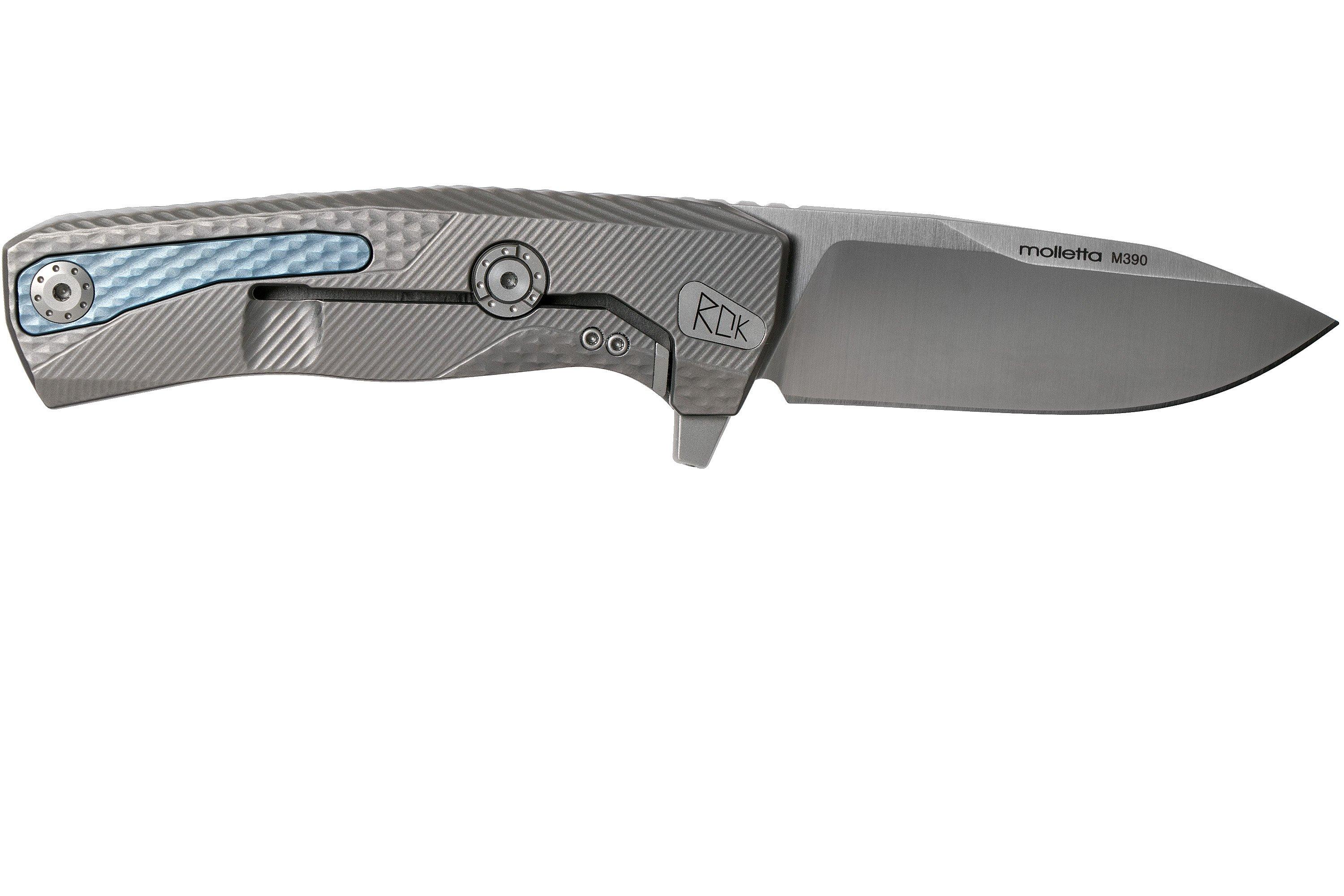 LionSteel ROK Grey Titanium ROK G pocket knife | Advantageously ...