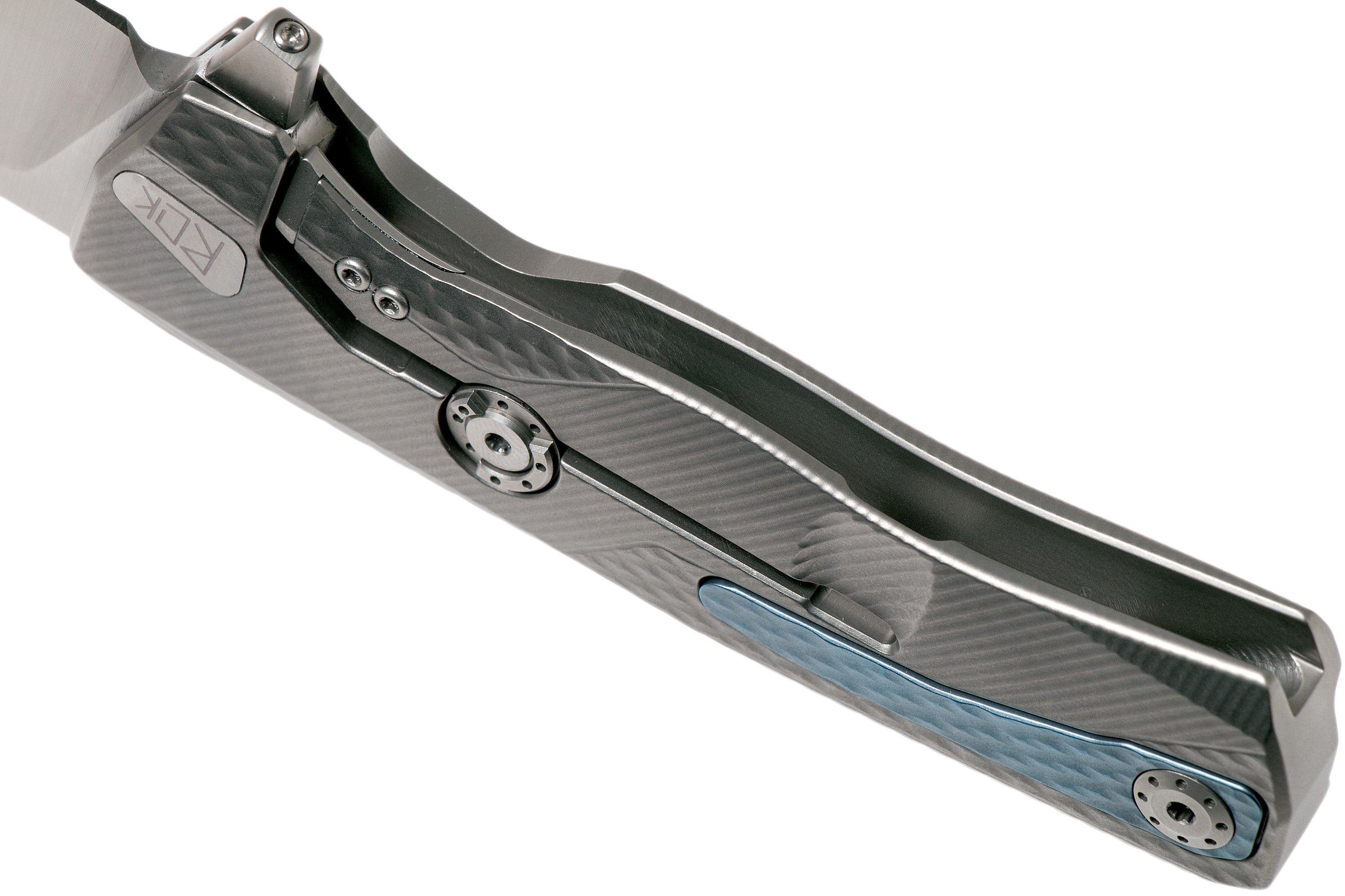 LionSteel ROK Grey Titanium ROK G pocket knife | Advantageously ...