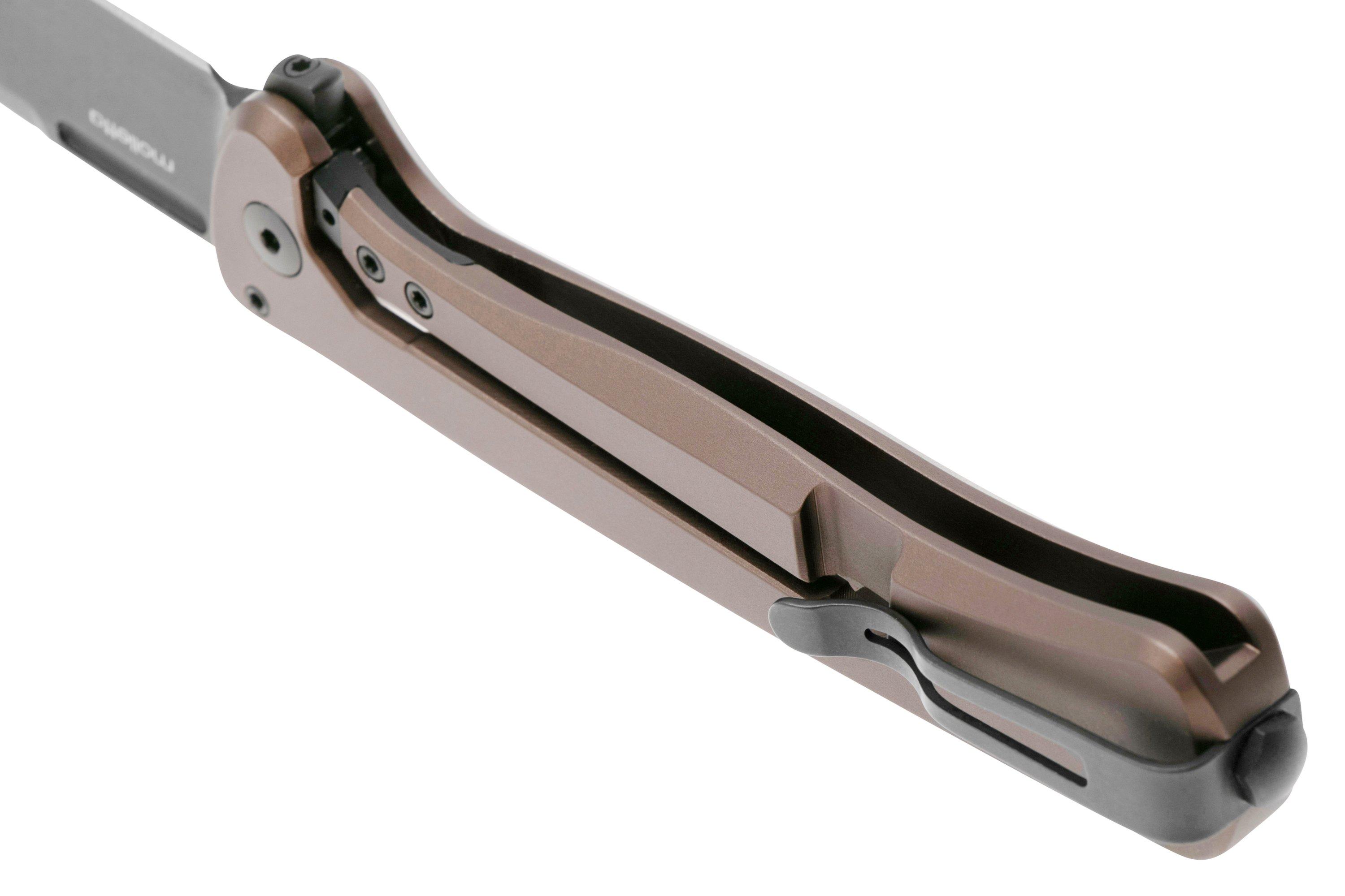 LionSteel Skinny Solid SK01A EB Earth Aluminium Natural Canvas Micarta ...