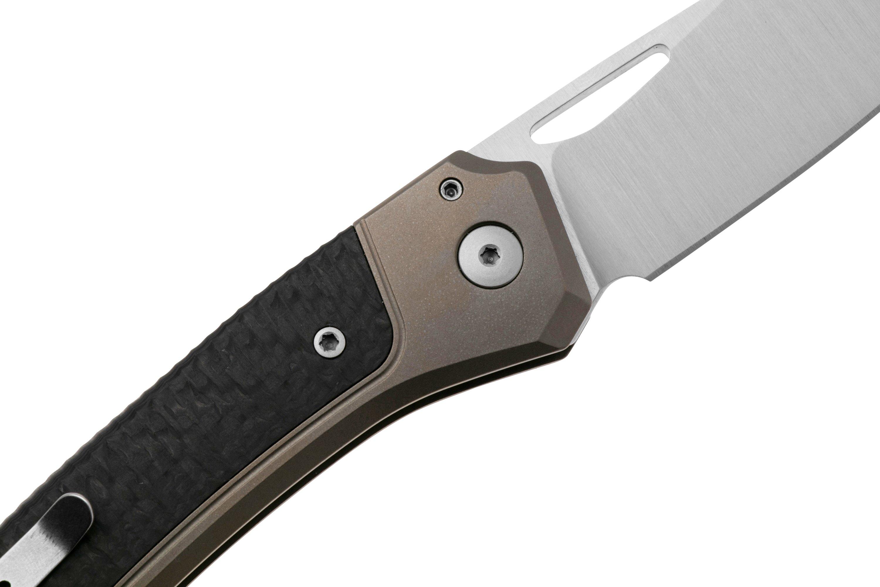 LionSteel Twain TW-BR-CF Bronze Titanium, Carbon Fiber, pocket knife ...
