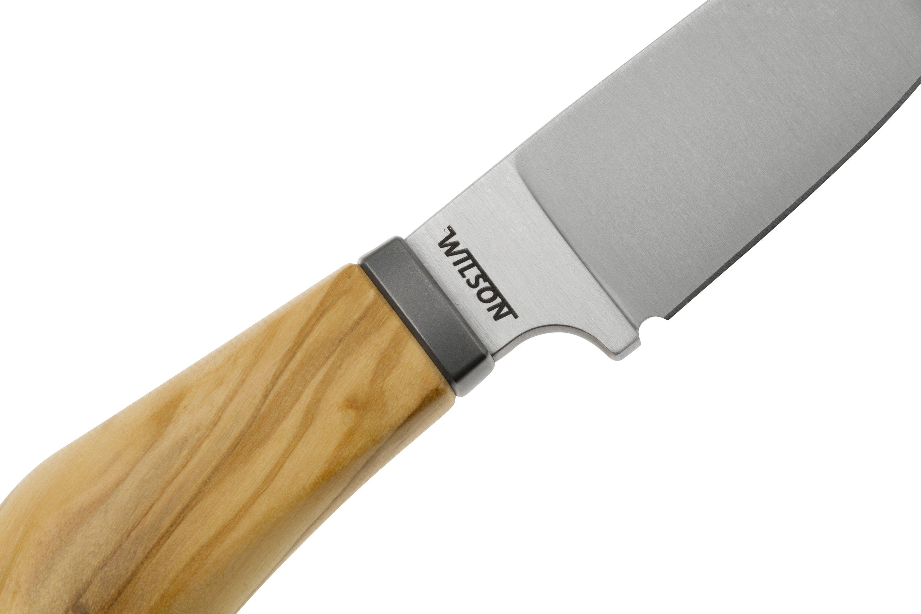 LionSteel Willy W-1-UL, M390 Droppoint Olive Wood, feststehendes Messer ...