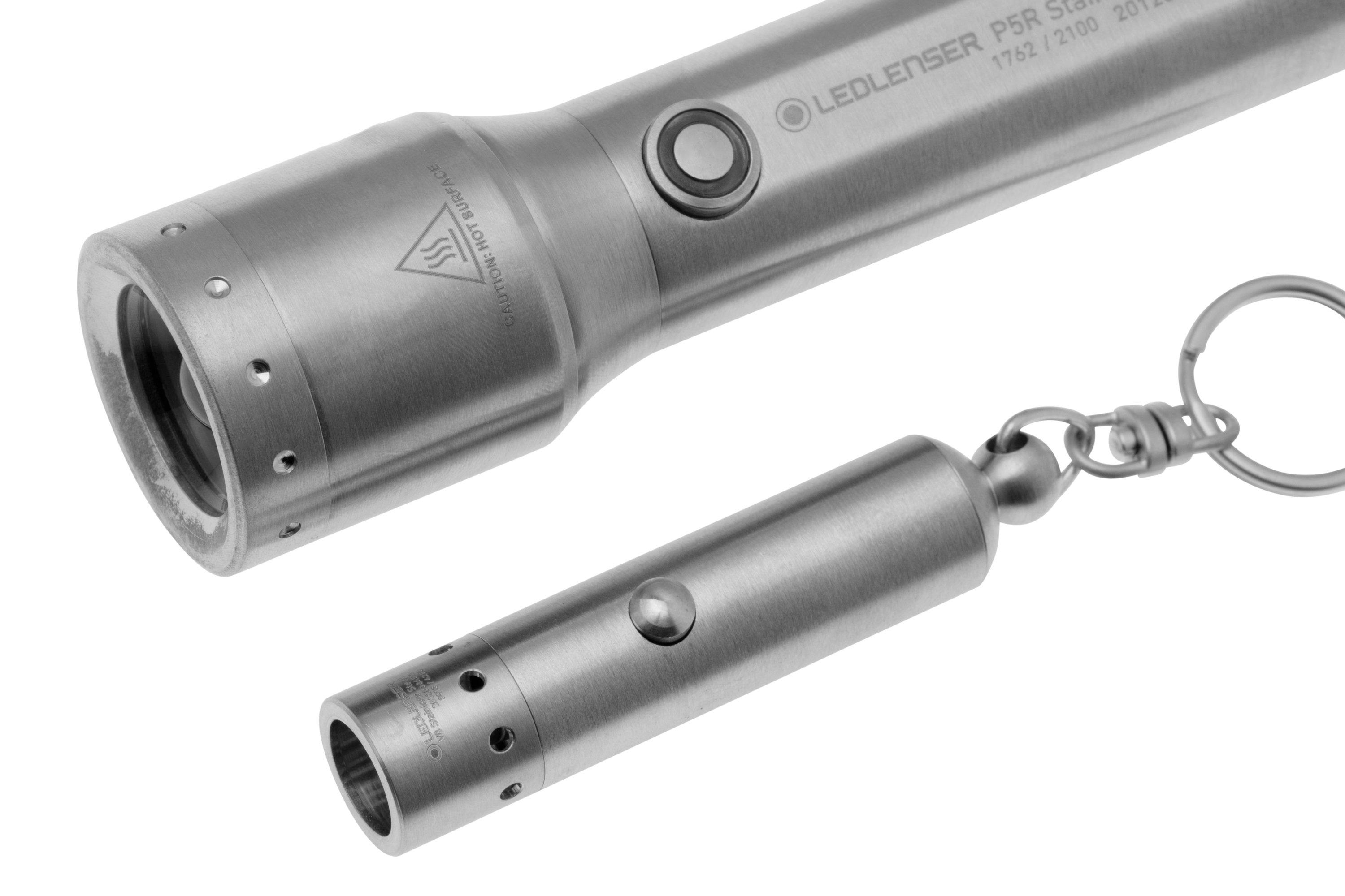 Ledlenser P5R Core + V8, Stainless Steel, Limited Edition, flashlight ...