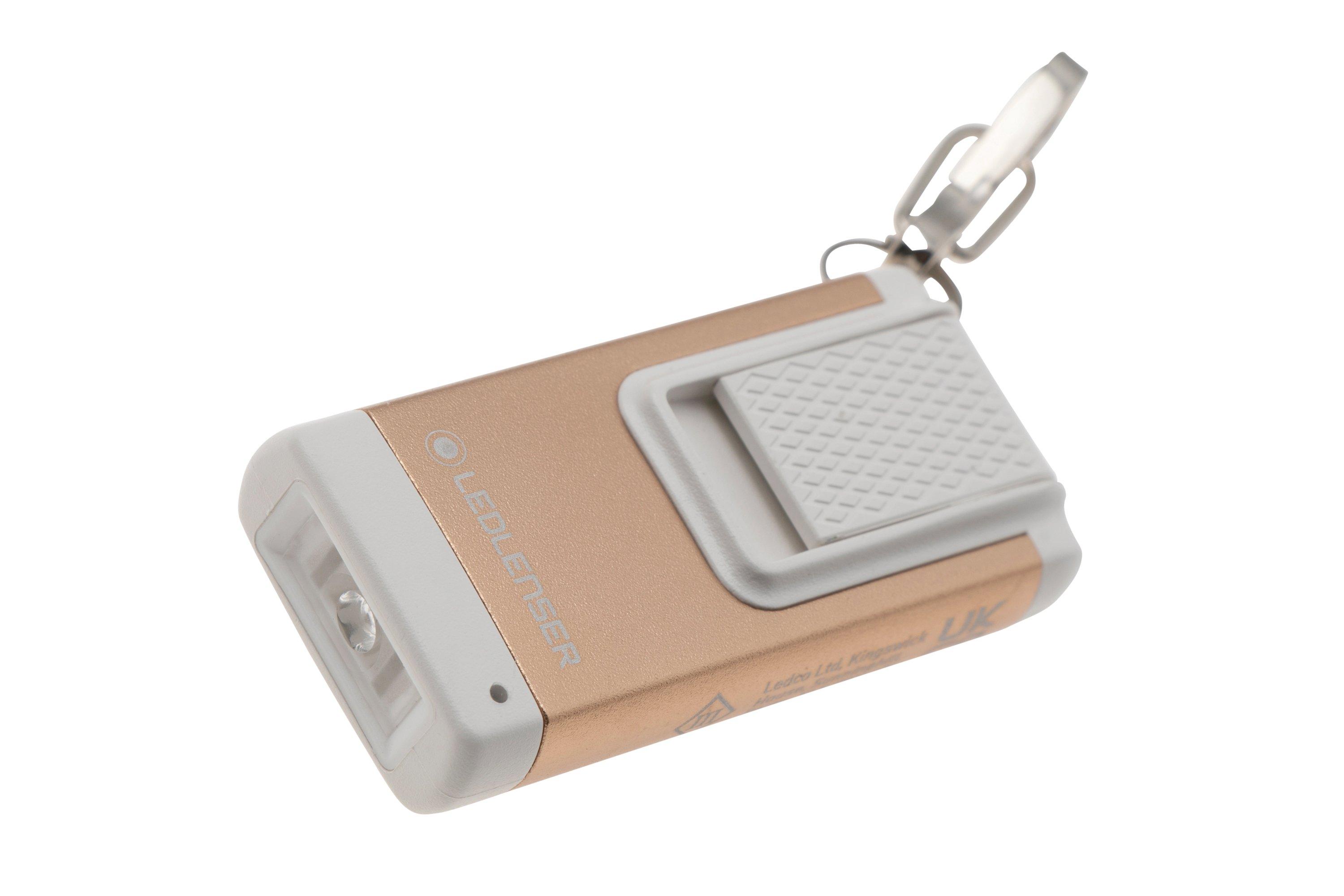 Ledlenser K4R rechargeable keychain flashlight, 120 lumens, rosé ...