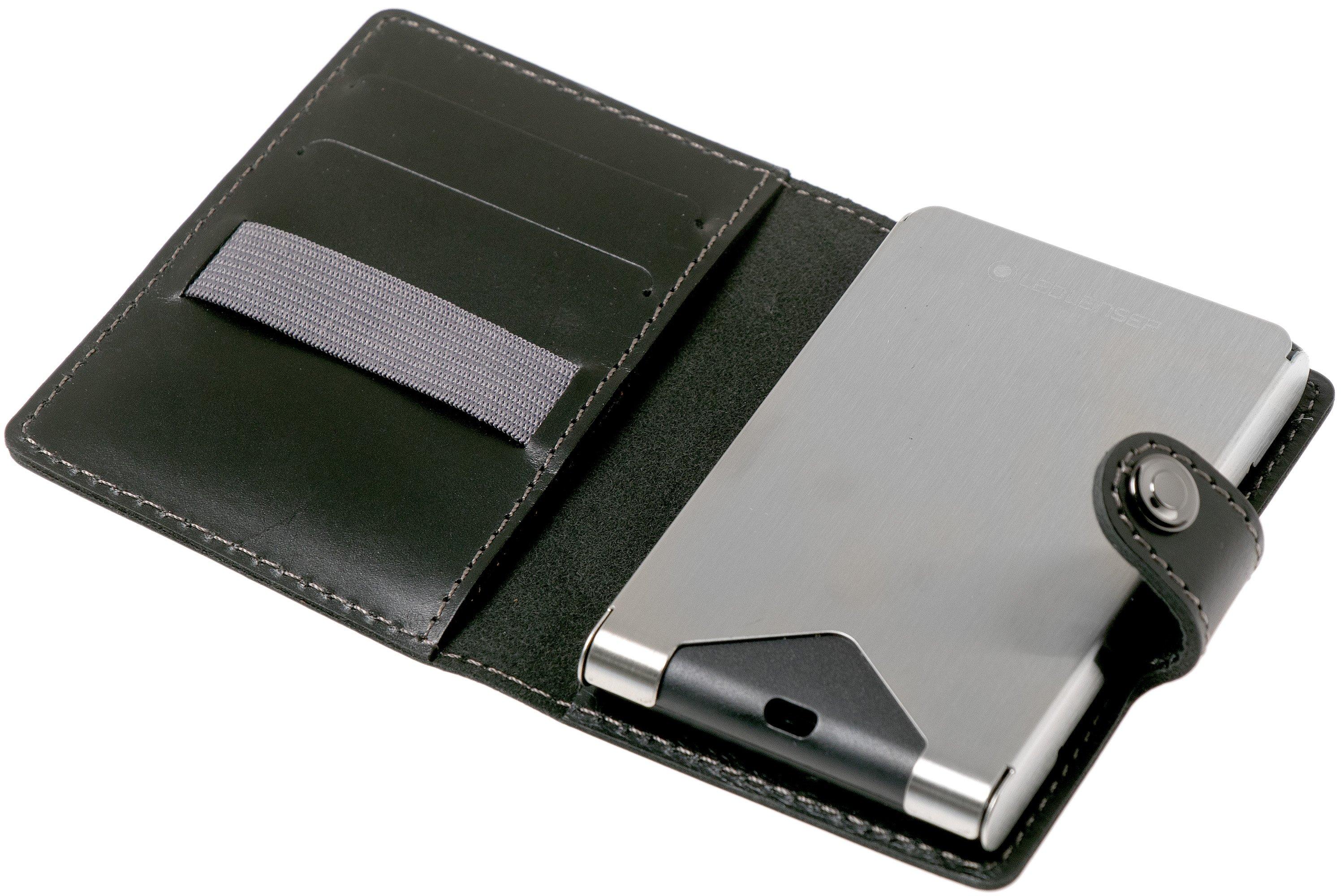 Ledlenser Lite Wallet, Vintage Black, wallet with LED flashlight, 150 ...