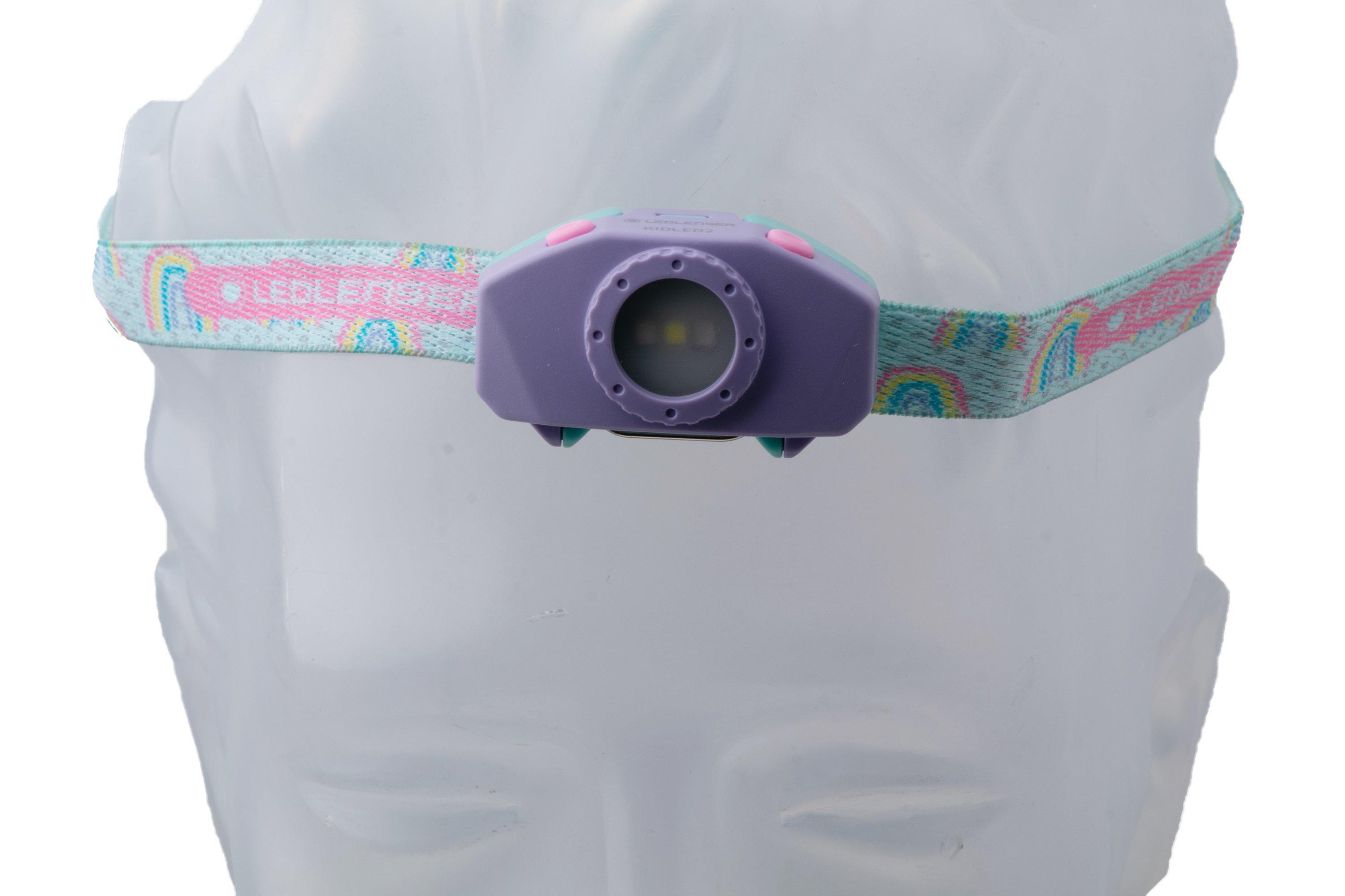 Ledlenser KIDLED2 Purple, head torch for children, 40 lumens ...