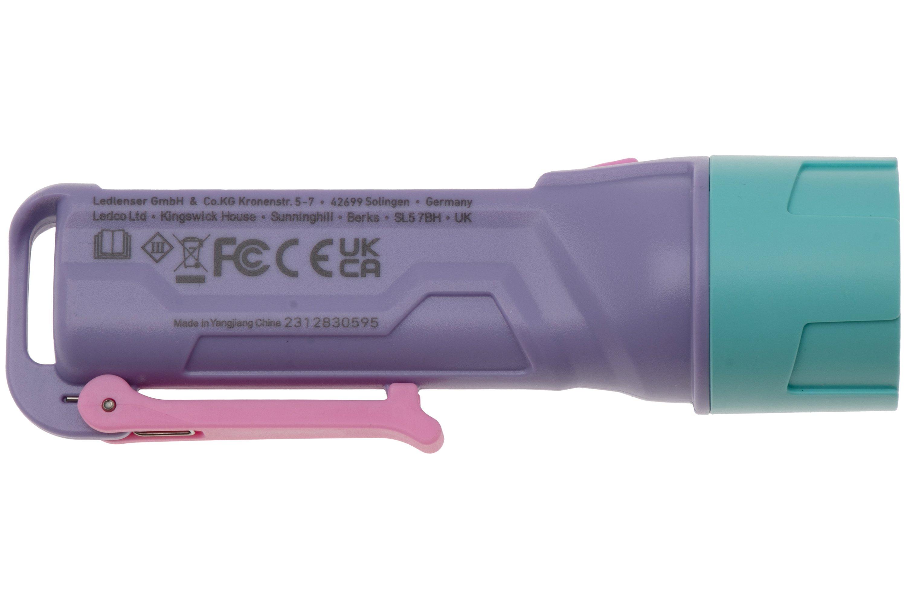 Ledlenser KIDBEAM4 Purple, flashlight for children, 70 lumens ...