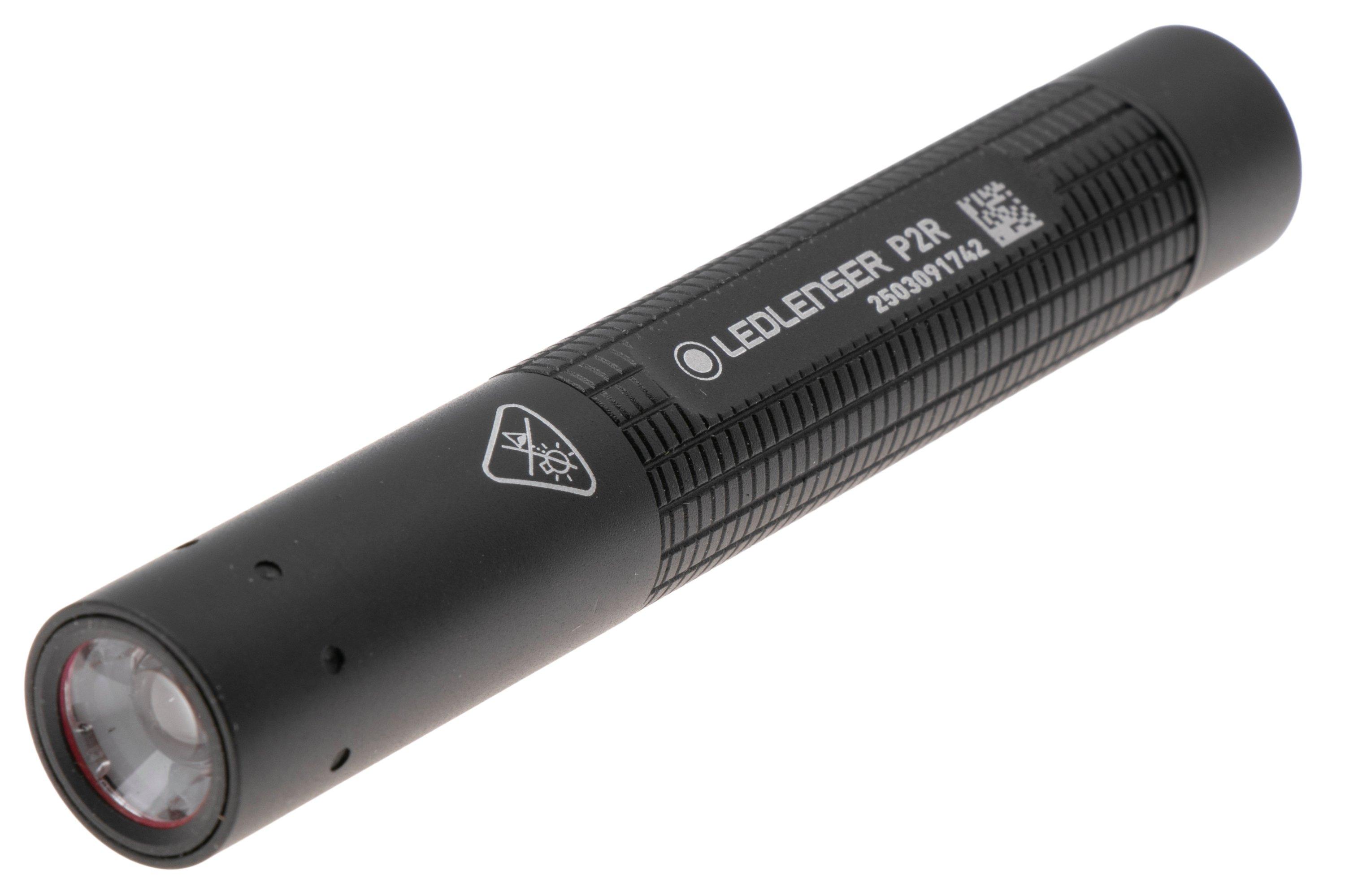Ledlenser P2R rechargeable flashlight, 200 lumens | Advantageously ...