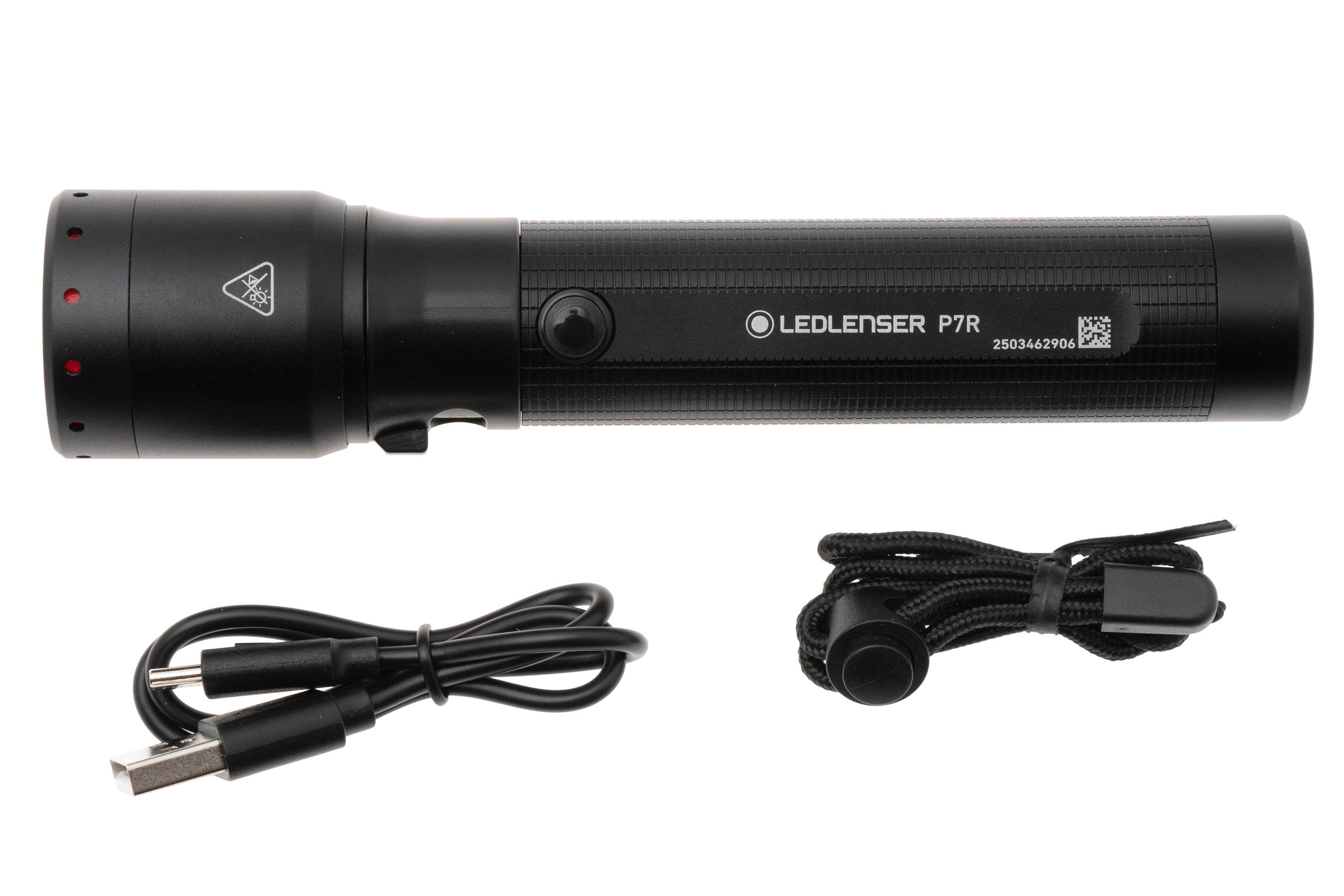 Ledlenser P7R rechargeable flashlight, 2000 lumens | Advantageously ...
