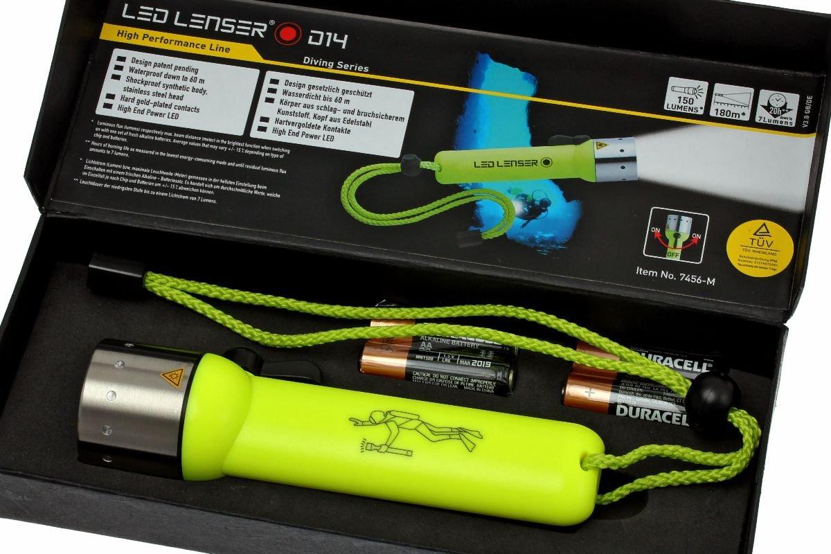 Led Lenser D14 diving torch | Advantageously shopping at Knivesandtools.com