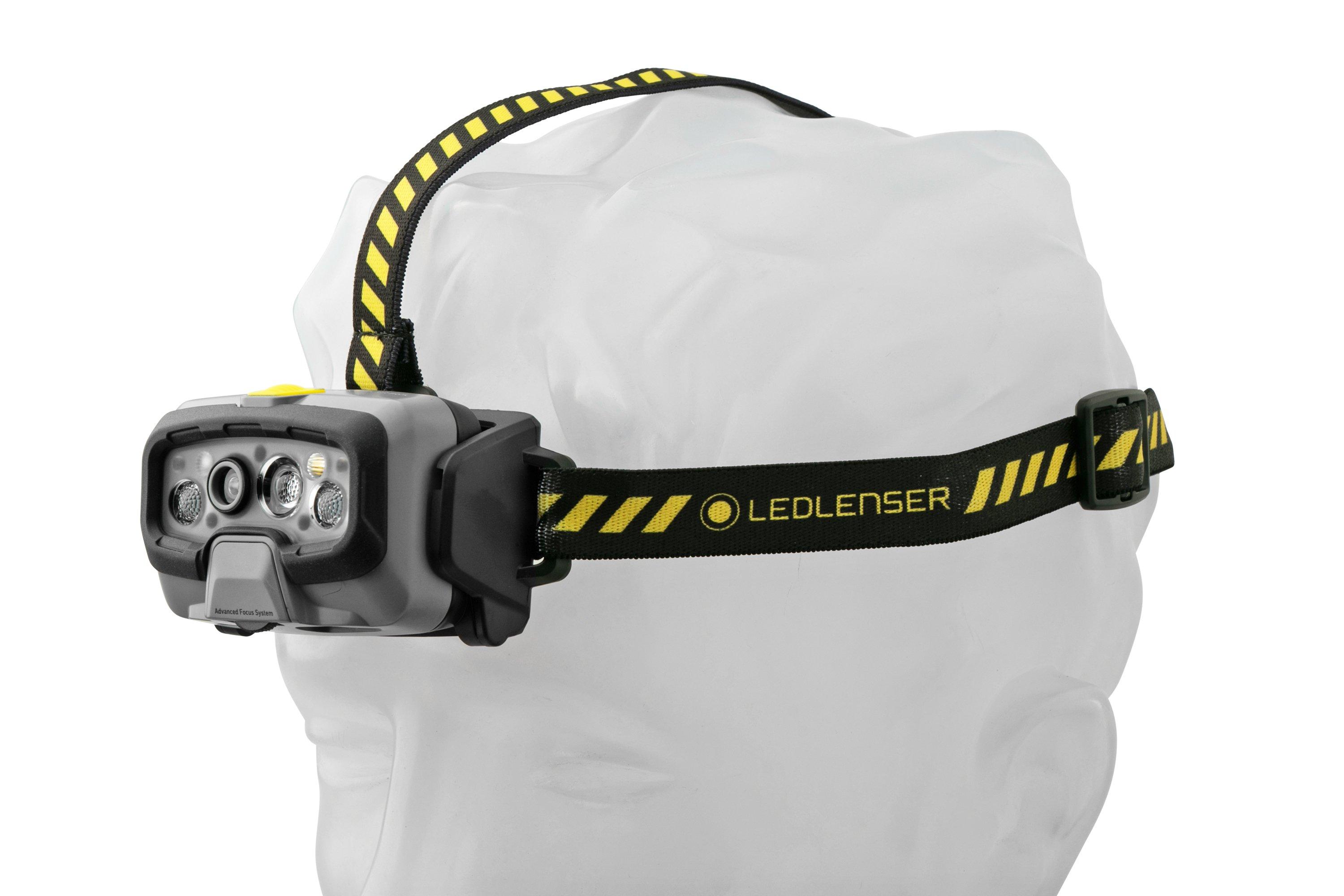 Ledlenser HF8R Work, aufladbare Stirnlampe mit Bluetooth, grau, 1.600 ...