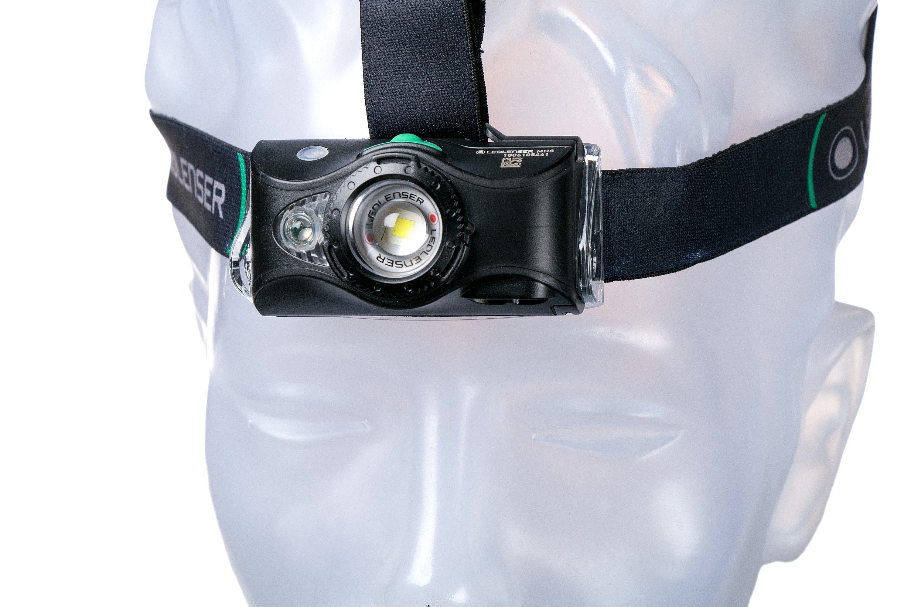 Ledlenser MH8 rechargeable head torch black | Advantageously shopping ...
