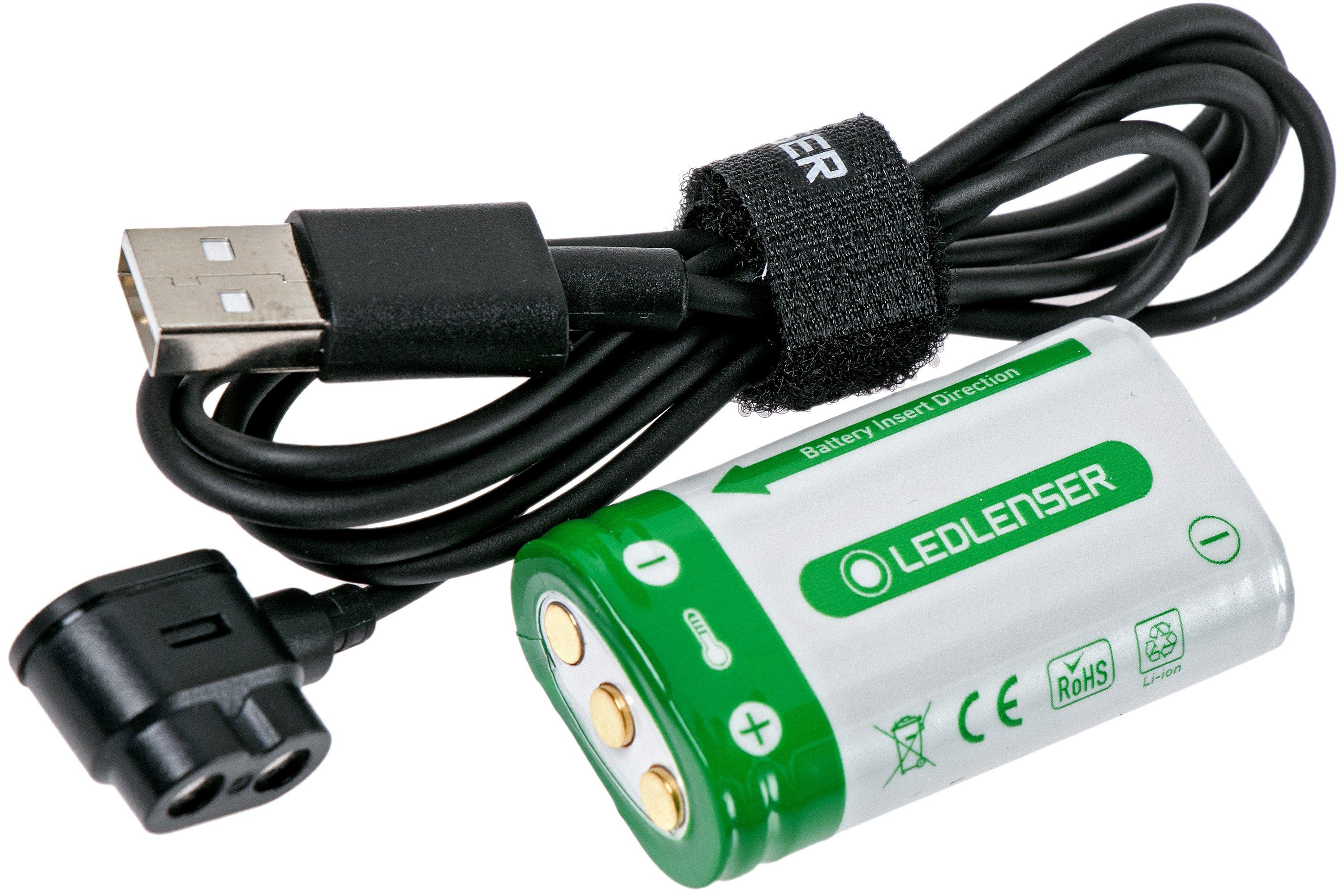 Ledlenser MH8 rechargeable head torch black | Advantageously shopping ...