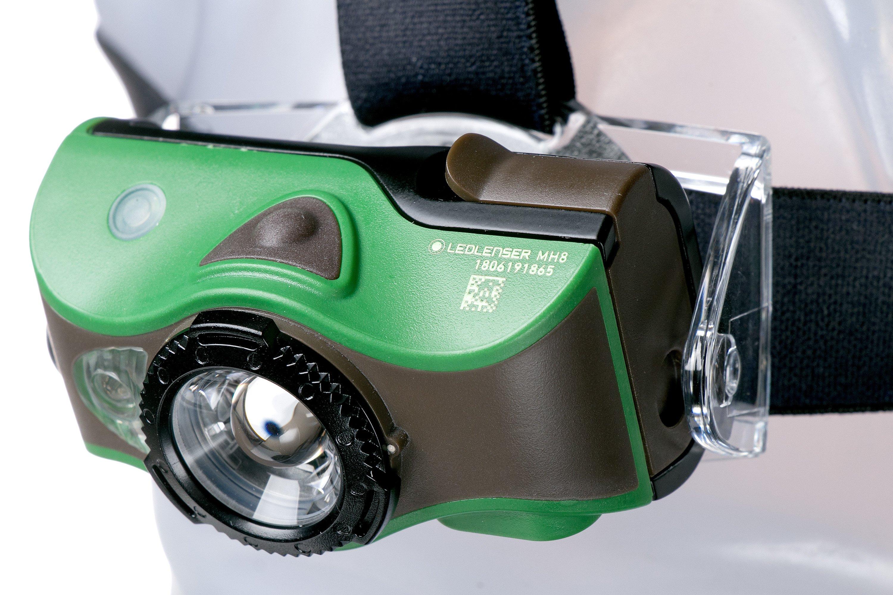 Ledlenser MH8 linterna frontal recargable verde | Compras con ventajas ...