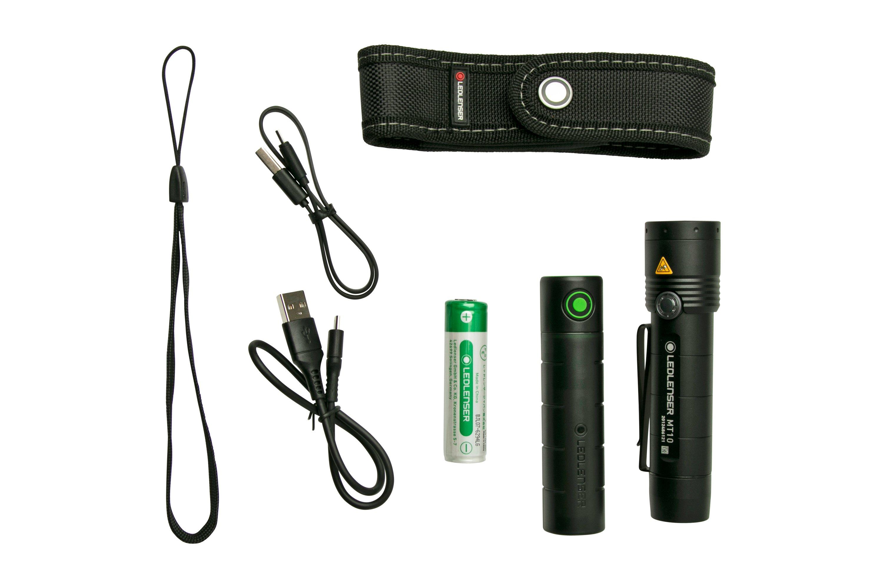 Ledlenser MT10 + Ledlenser Powerbank Flex3, flashlight with powerbank ...
