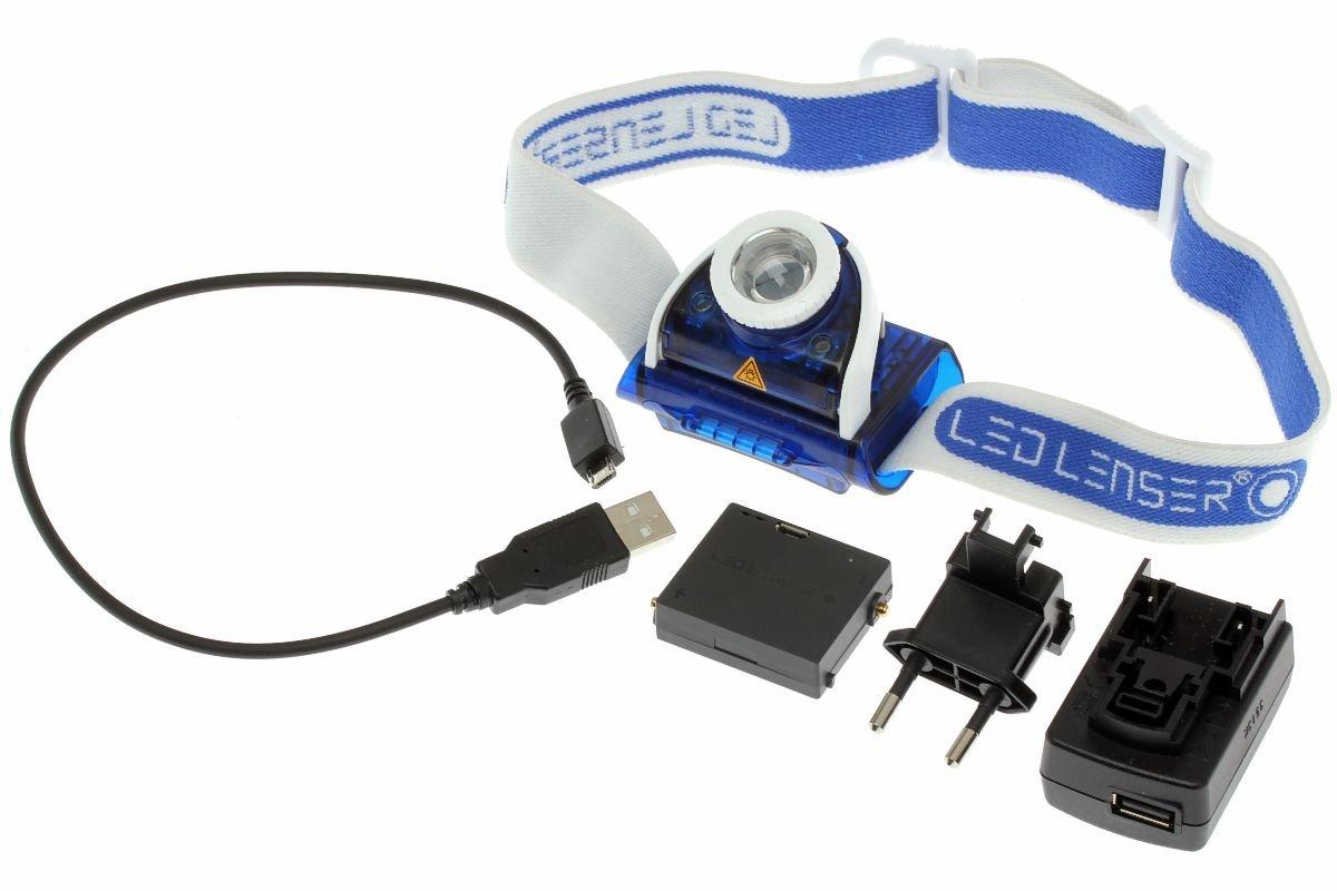 Ledlenser® SEO 7R, blau | Günstiger shoppen bei knivesandtools.de