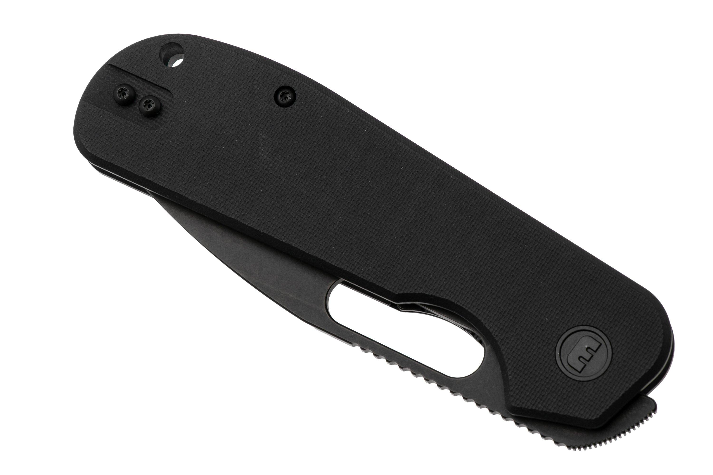 Eutektik EFD EFD-BBW-L Blackwashed 14C28N, Black G10, Linkshänder ...